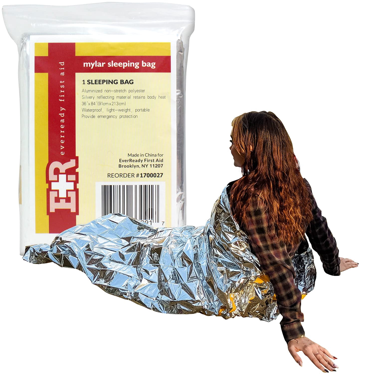 Ever Ready First Aid Emergency Space Mylar Survival Camping Sleeping ...