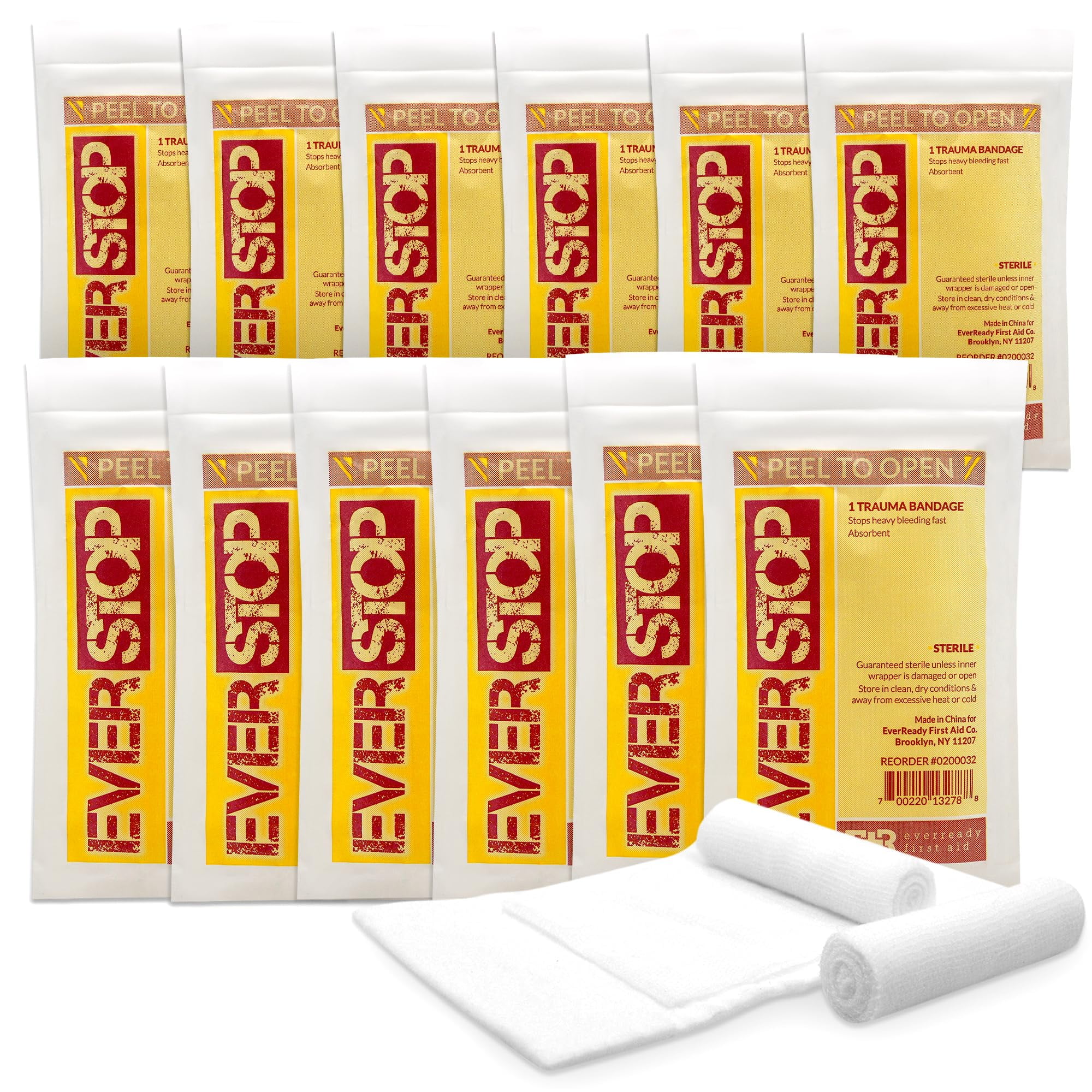 Ever Ready First Aid EverStop First Aid Blood Stopper Compress Multi ...