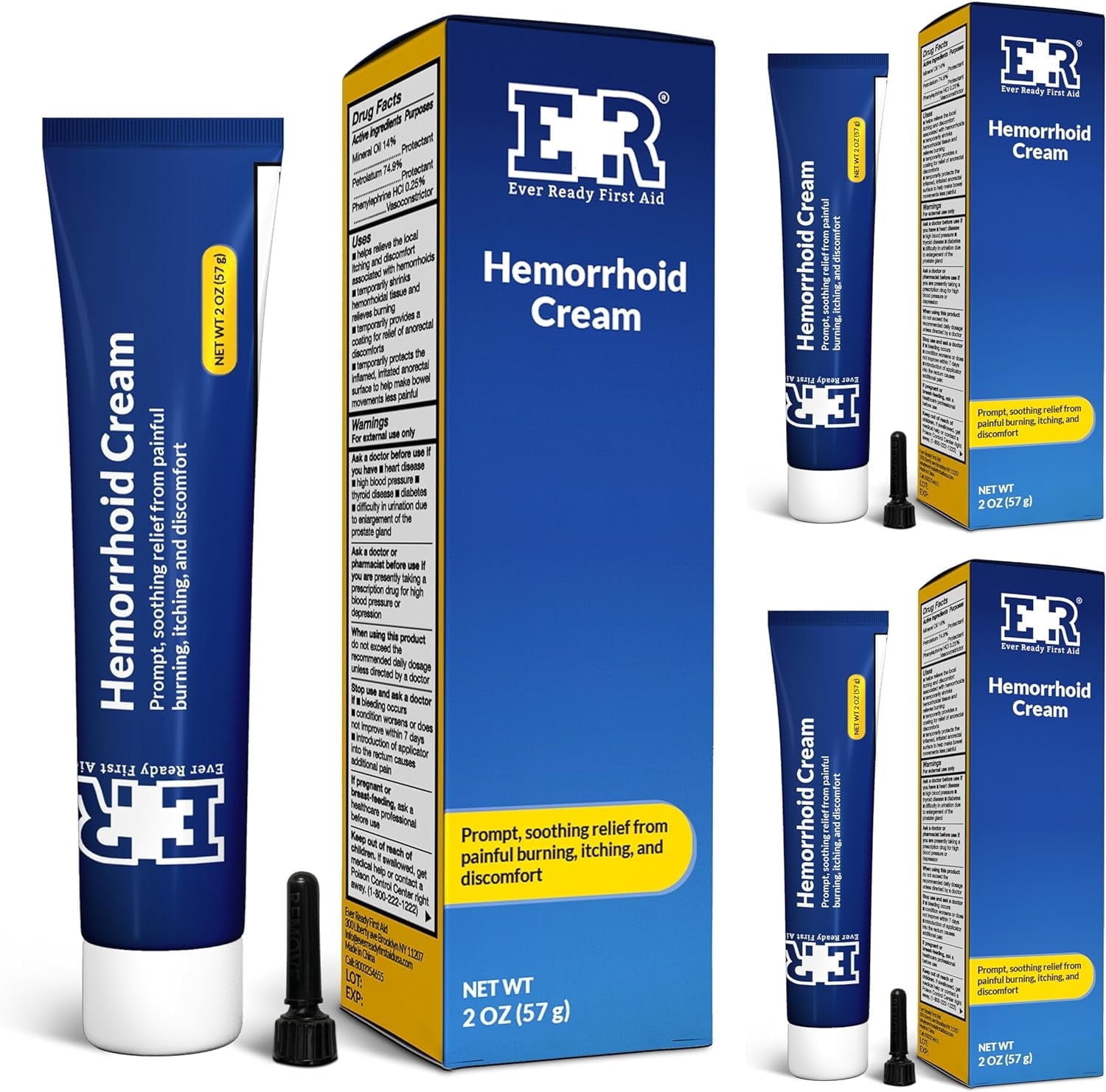 Ever Ready First Aid Hemorrhoidal Pain Relief Ointment - Fast Acting ...