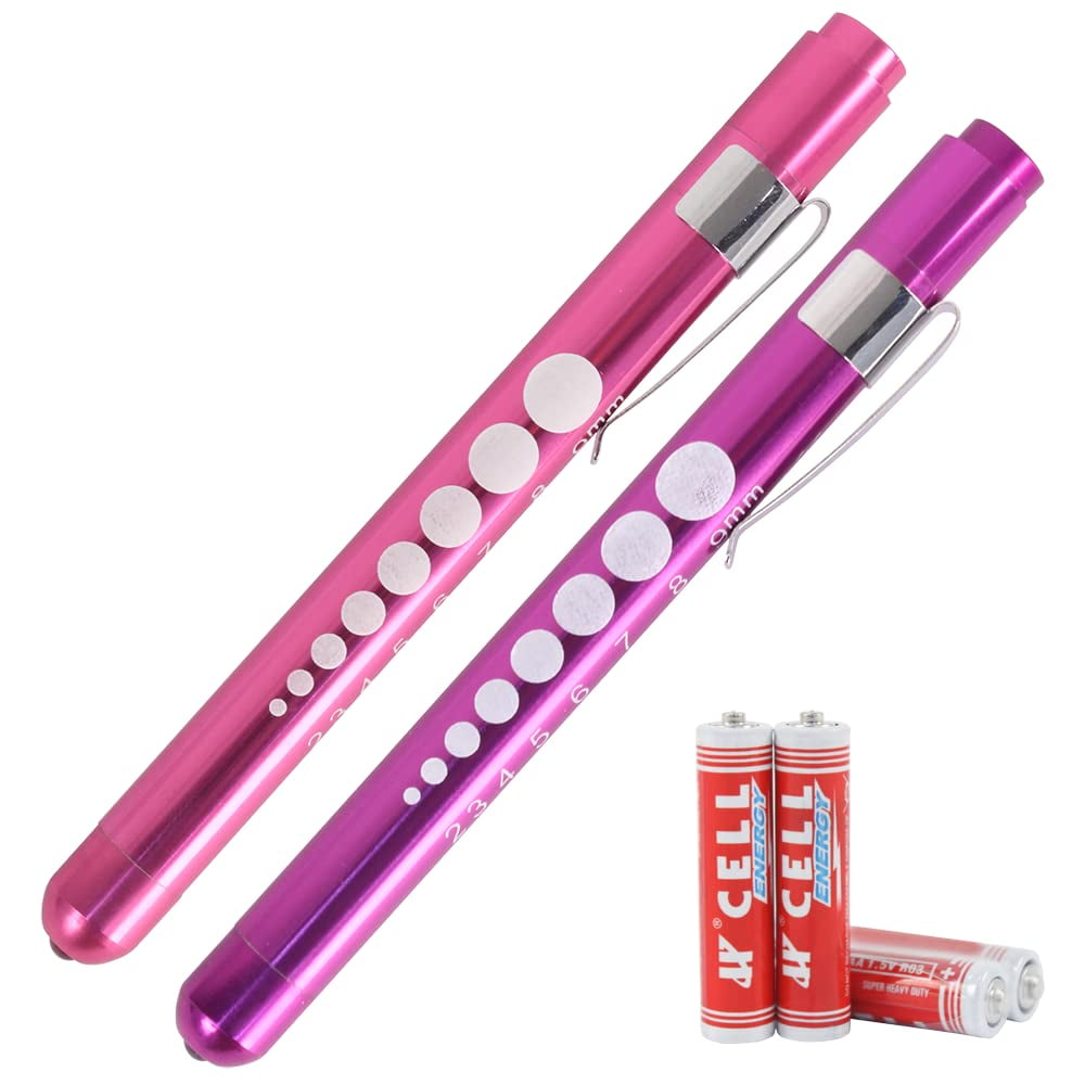 Ever Ready First Aid LED Medical Pen Light Pink Purple with Metal Clip ...