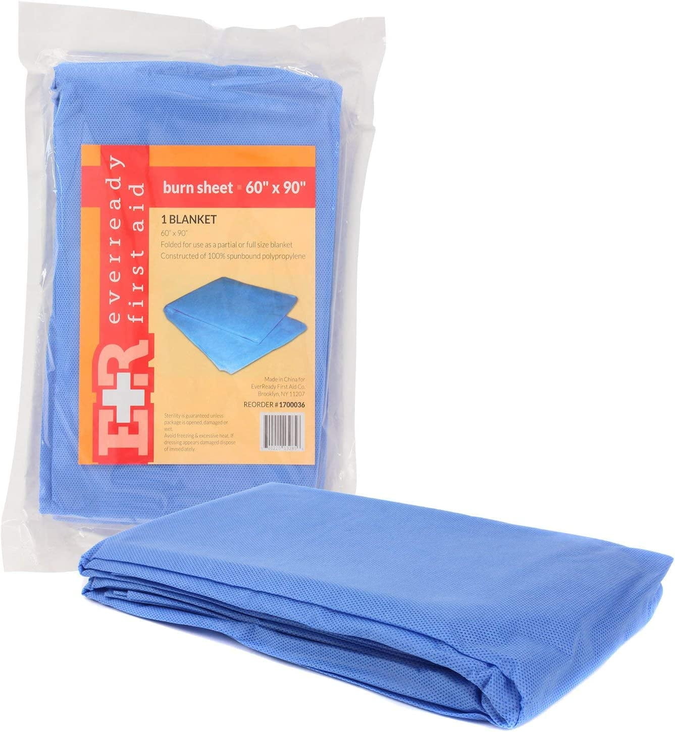 Ever Ready First Aid Burn Sheet Blanket, Sterile, 60x90 Inches, Trauma ...
