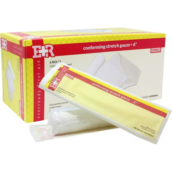 Ever Ready First Aid Sterile Conforming Gauze Roll Bandage - Box of 6-6 ...