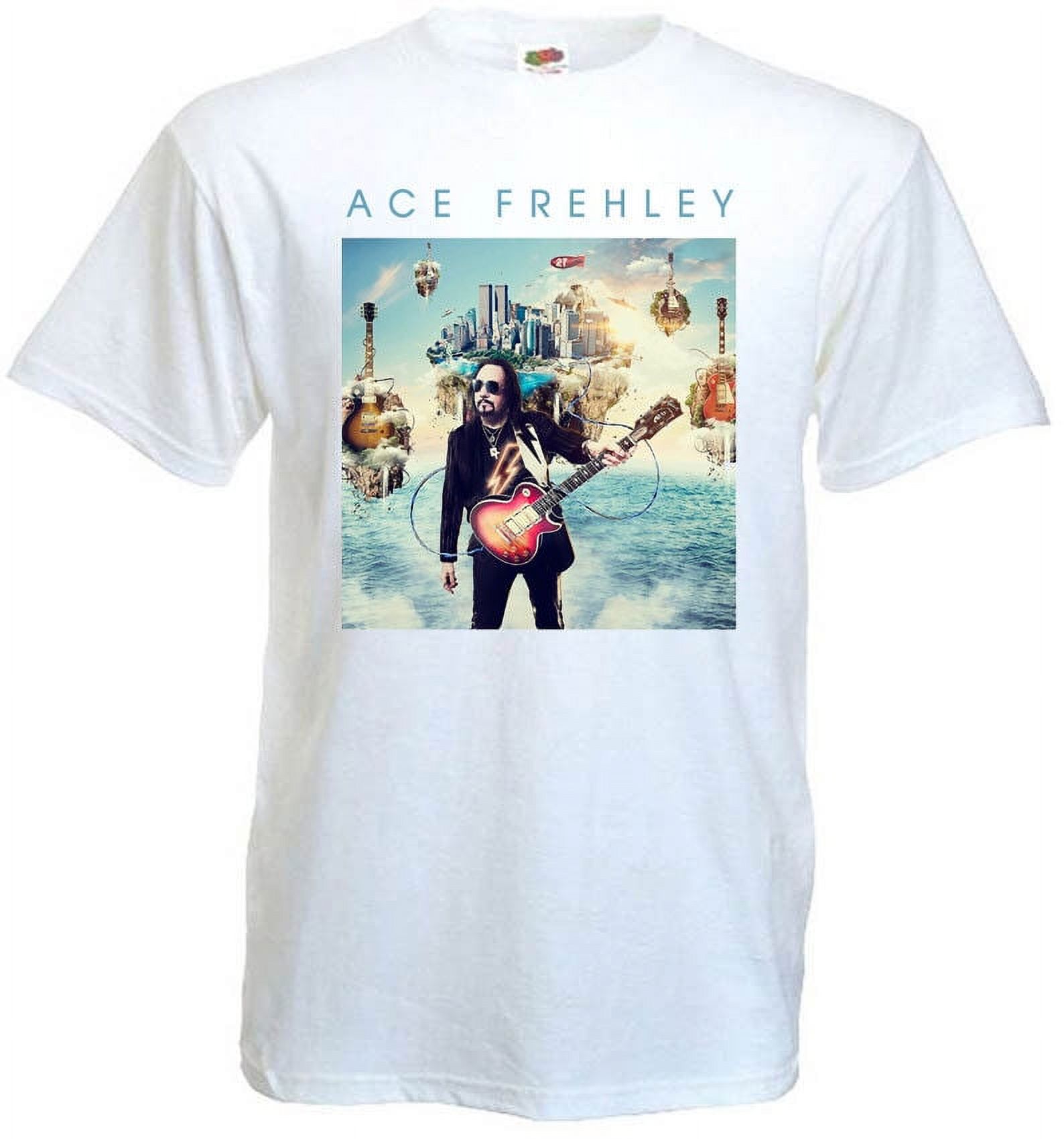 EverAura Ace Frehley v9 T-shirt white hard rock heavy metal all sizes S-5XL Christmas Gift Shirt ...