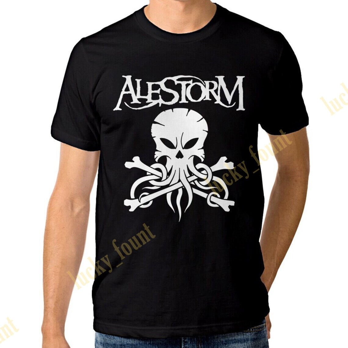 EverAura Alestorm Band Octopus Short Sleeve T-Shirt A54535 Christmas ...
