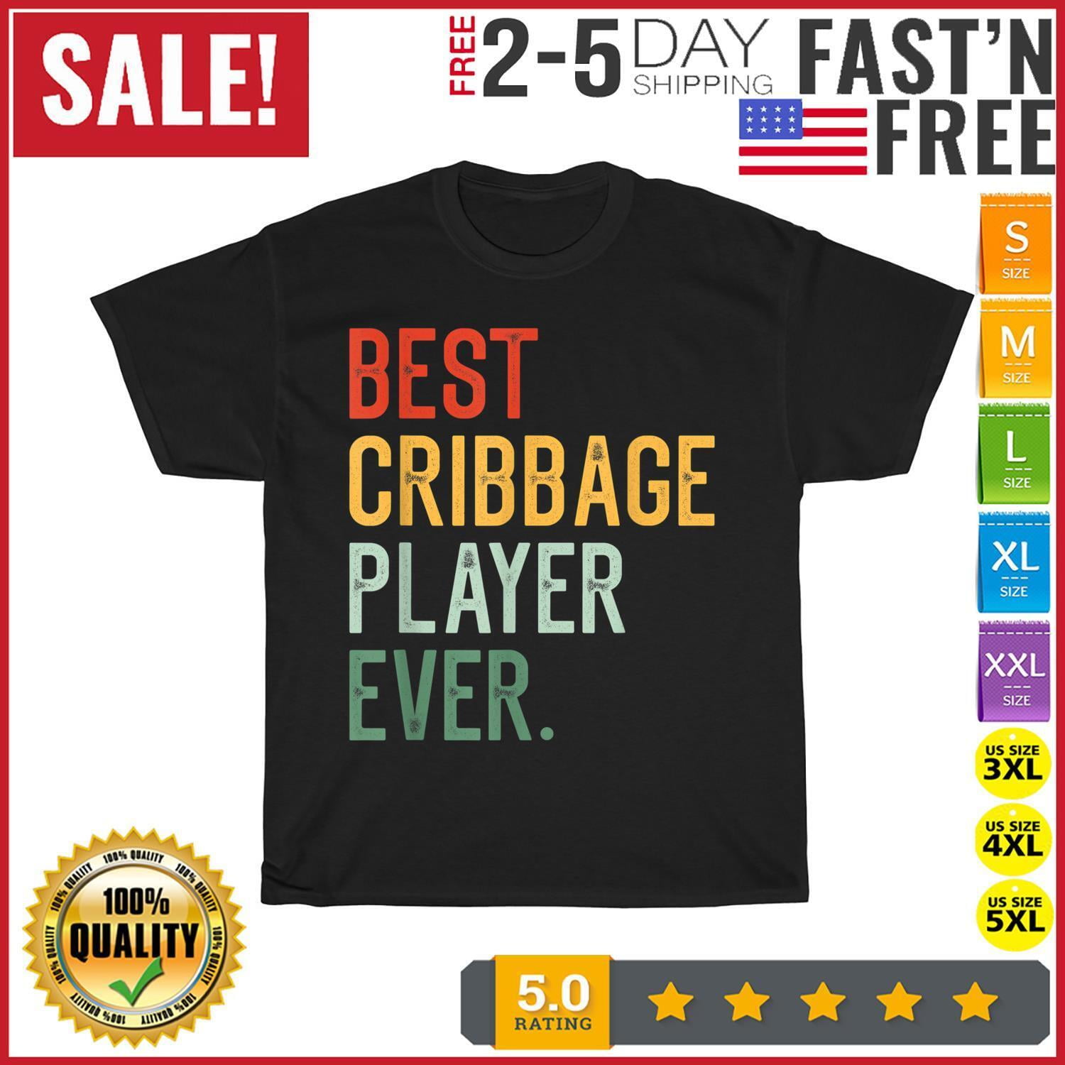 EverAura Best Cribbage Player Ever Vintage T Shirt Men Fashion 2024 ...