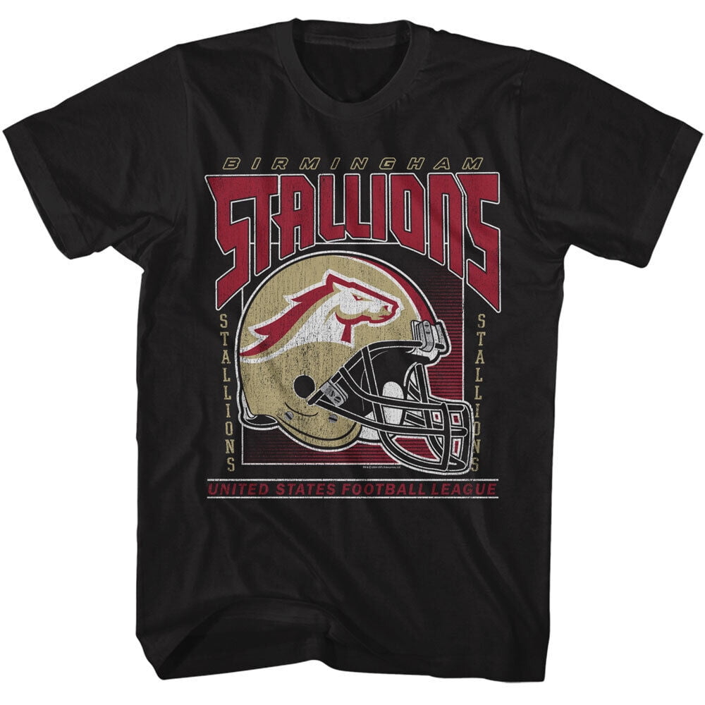 EverAura Birmingham Stallions USFL Adult T-Shirt 1983 Official Helmet ...