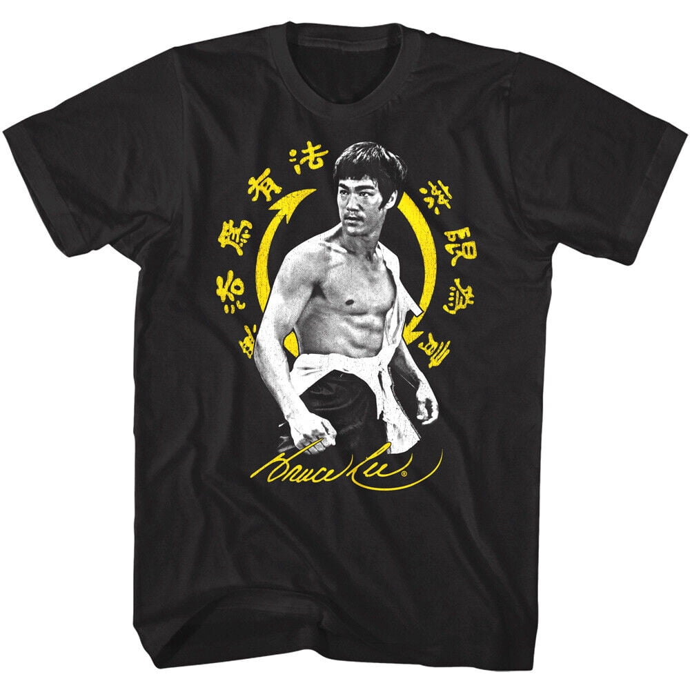 EverAura Bruce Lee Signature Shirtless Men's T Shirt Chinese Circle ...