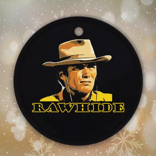 EverAura Christmas Ceramic Ornament Rowdy Yates Rawhide Western TV ...