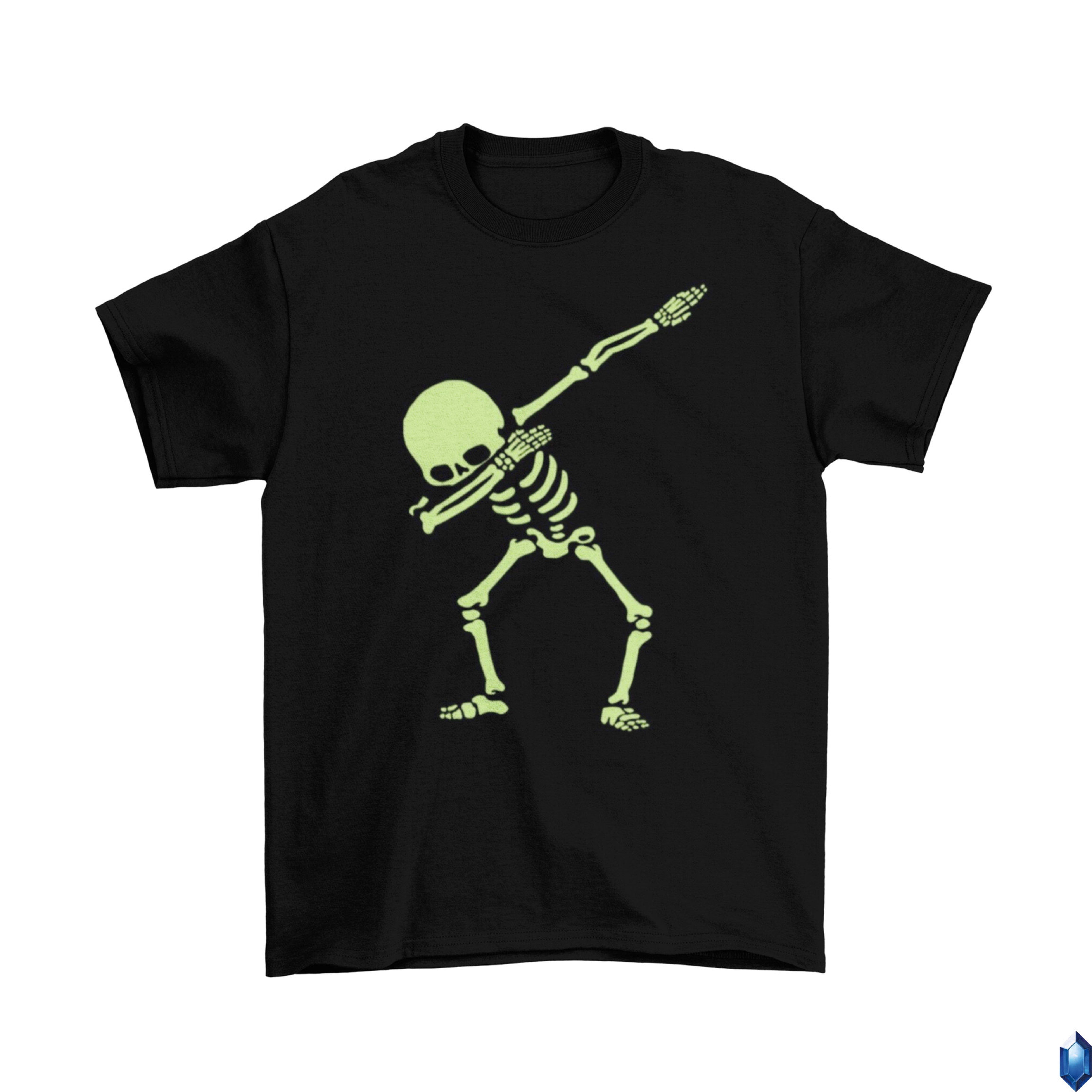 EverAura Dabbing Skeleton T-Shirt Uni Funny Dab Hip Hop Skull Adult ...