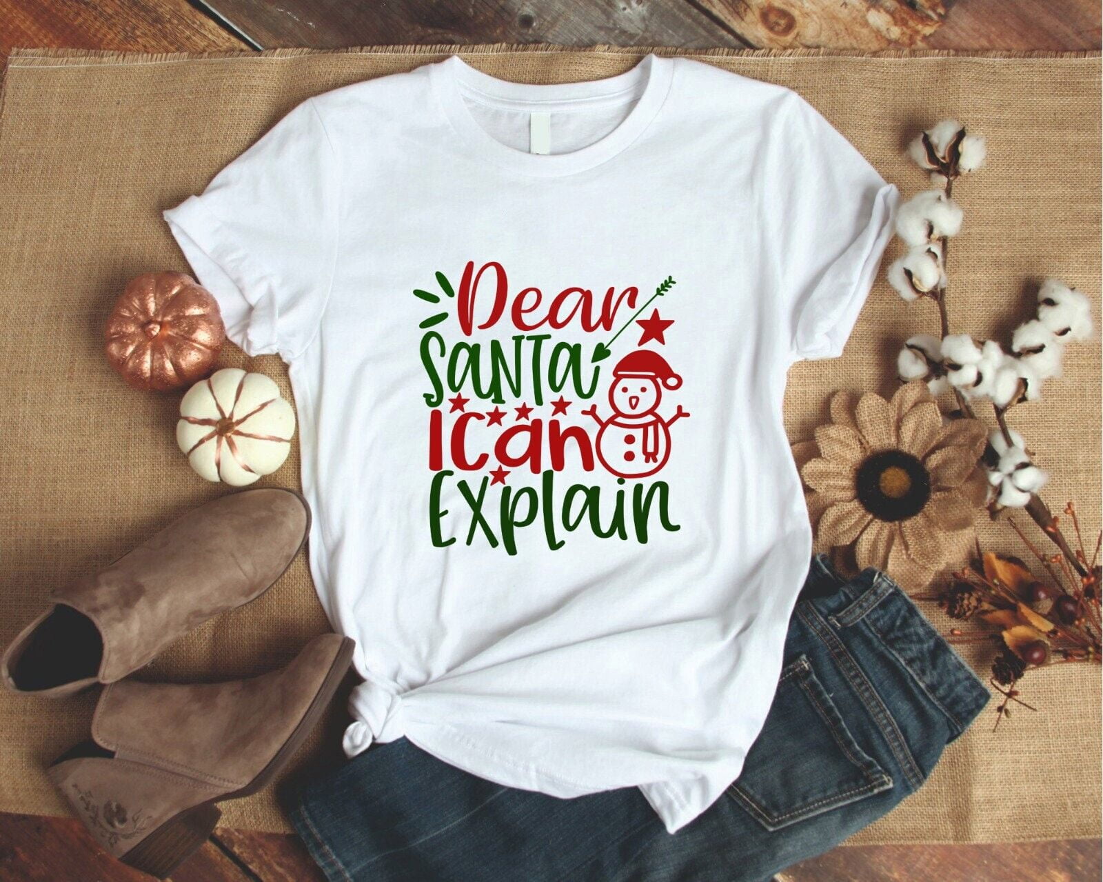 EverAura Dear Santa I Can Explain Christmas Uni T-Shirt in Various ... EverAura Dear Santa I Can Explain Christmas Uni T-Shirt in Various ...