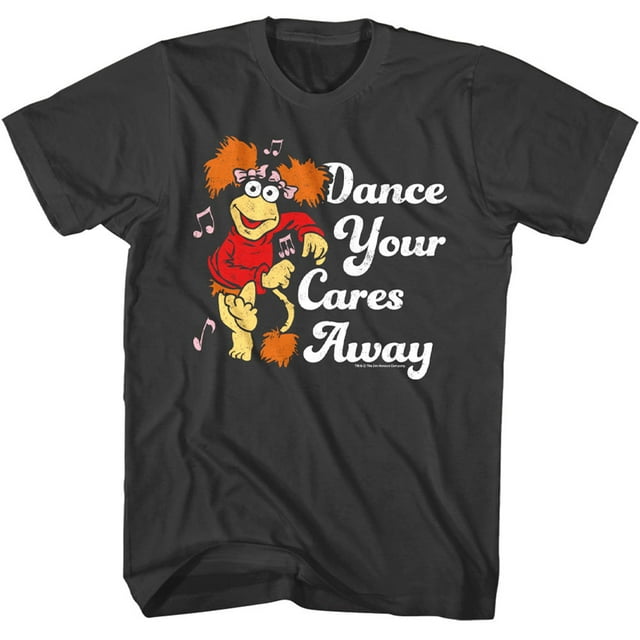 EverAura Fraggle Rock T-Shirt Dance Your Cares Away Men's Graphic Tee ...
