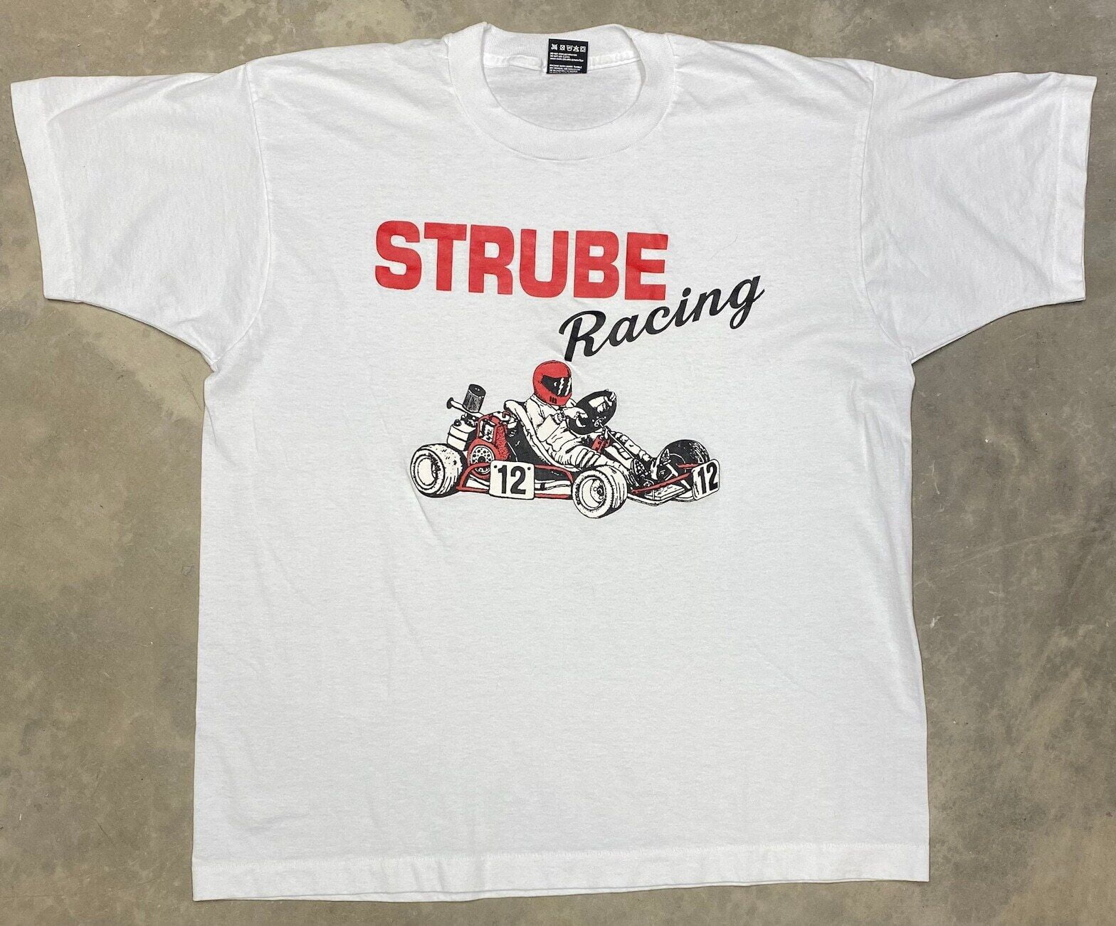 EverAura HOT Vintage 1990â€™s Strube Racing Go Kart Shirt Racing Nascar ...