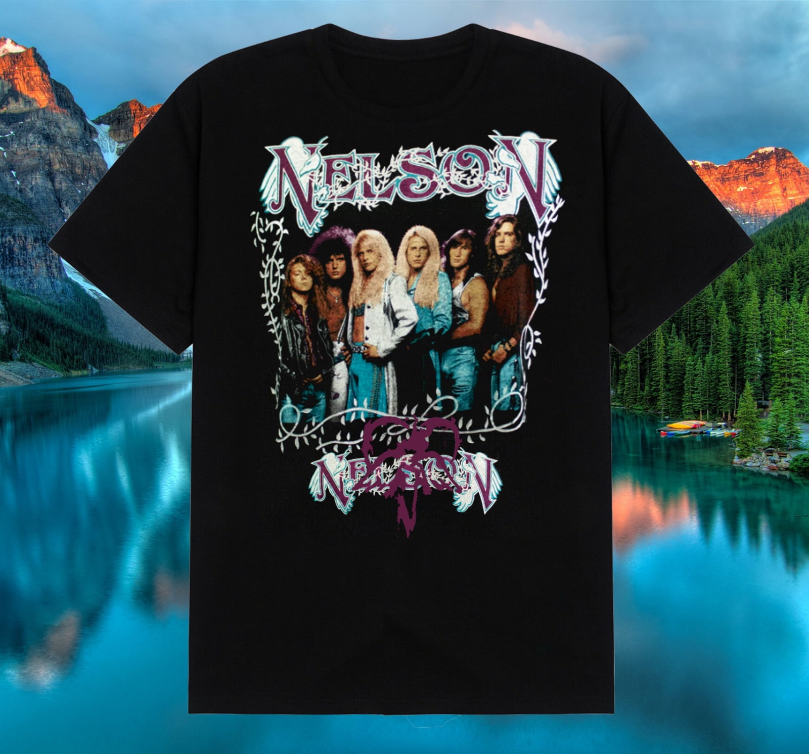 EverAura NELSON Band AFTER THE RAIN 90 T Shirt S-3XL Cotton All Size ...