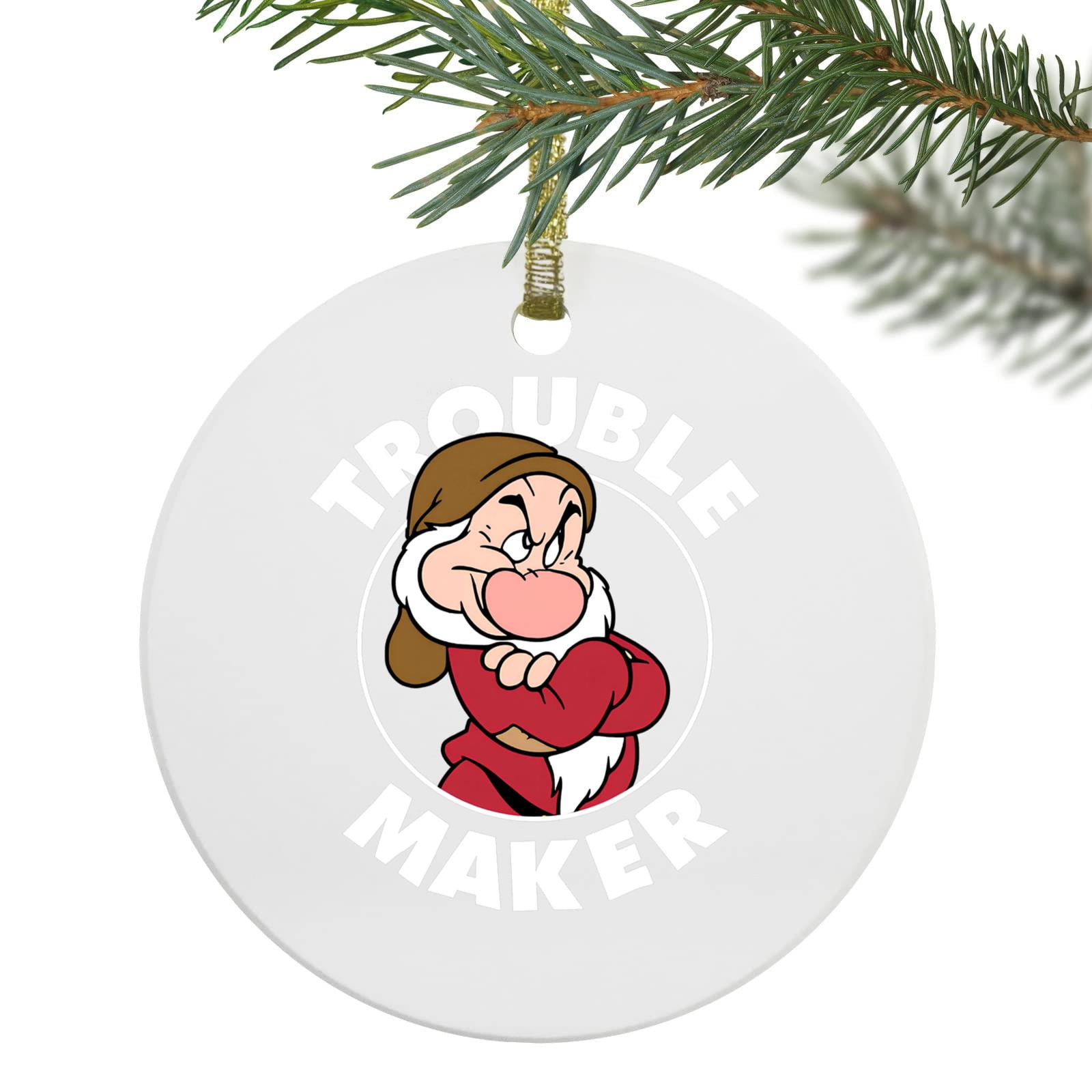 EverAura Ornament Disney Grumpy Dwarf Trouble Maker Snow White And ...