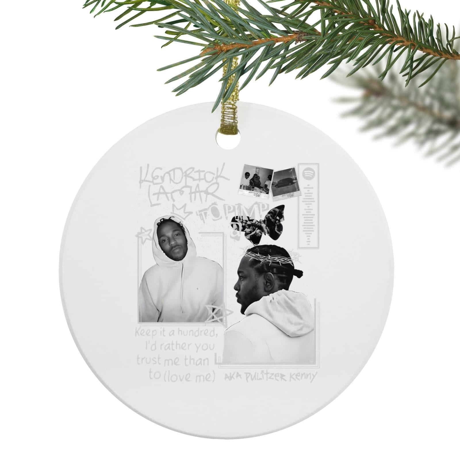 EverAura Ornament Kendrick Lamar Vintage Front Kendrick Lamar Hip Hop ...