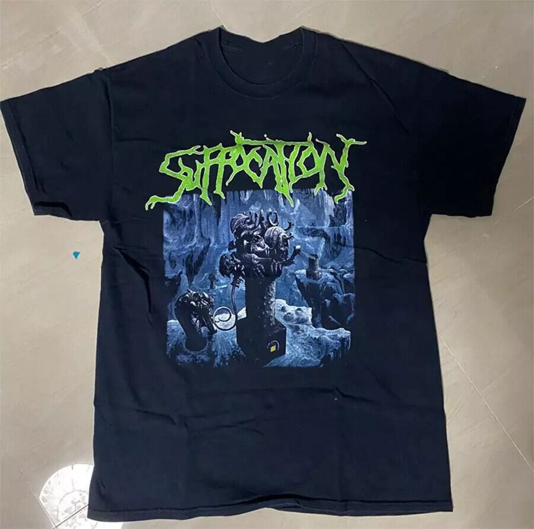 EverAura Suffocation Music For Lovers Black T-Shirt Cotton Full Size ...