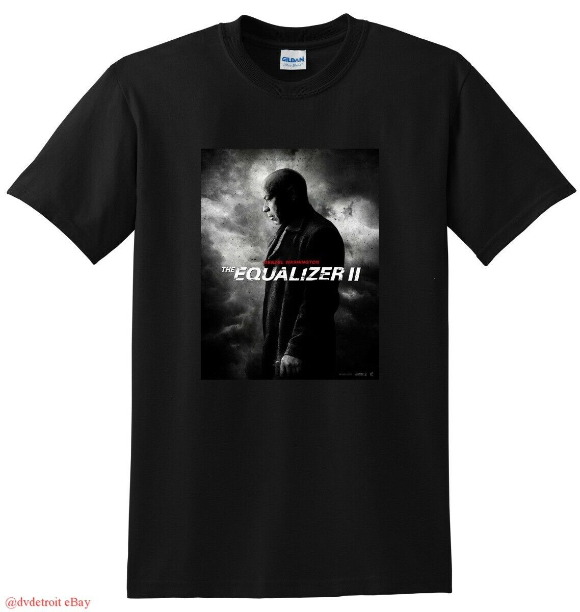 EverAura THE EQUALIZER 2 T SHIRT 4k bluray dvd cover SMALL MEDIUM LARGE ...