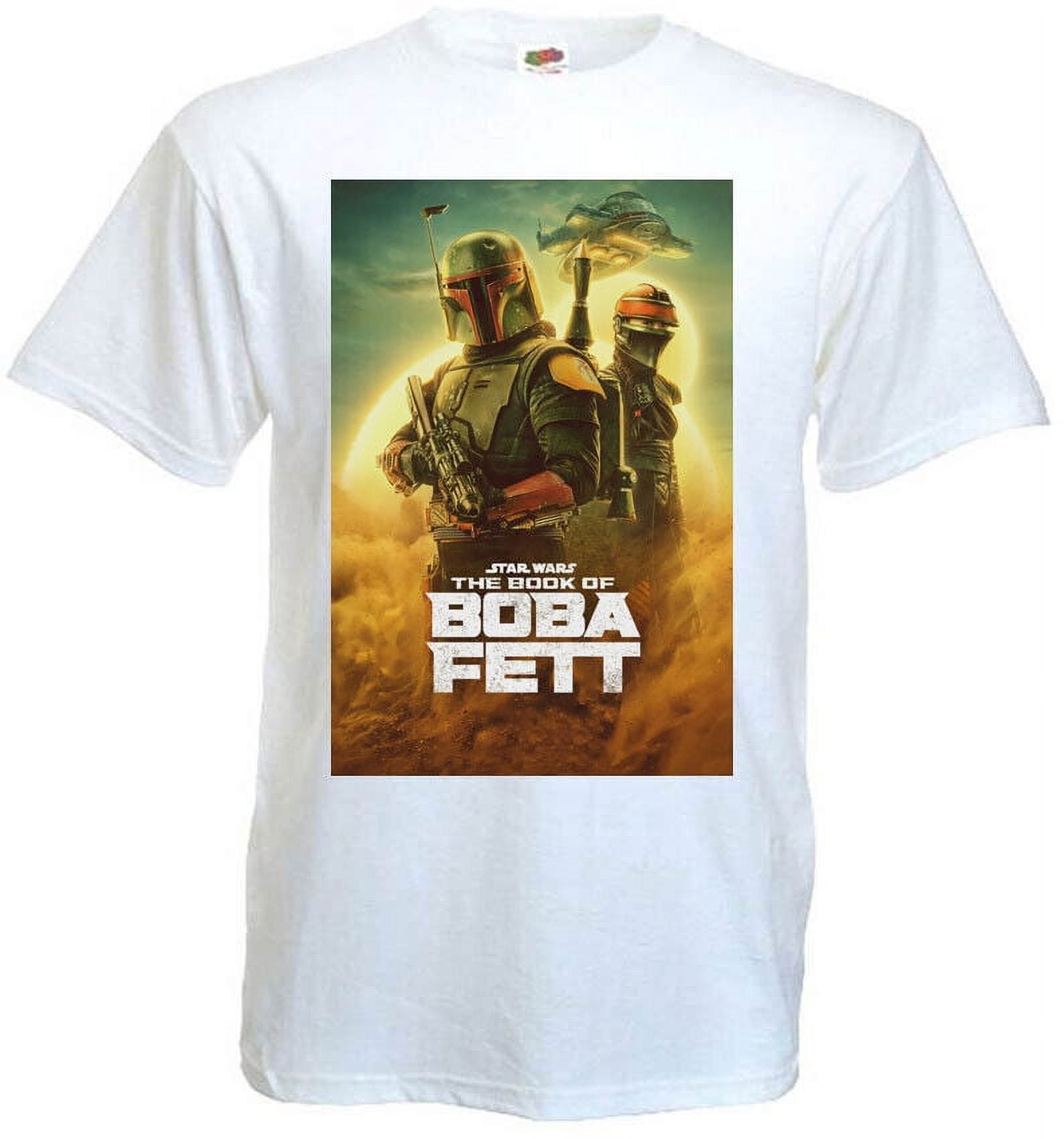 EverAura The Book of Boba Fett v1 T shirt white movie poster all sizes ...