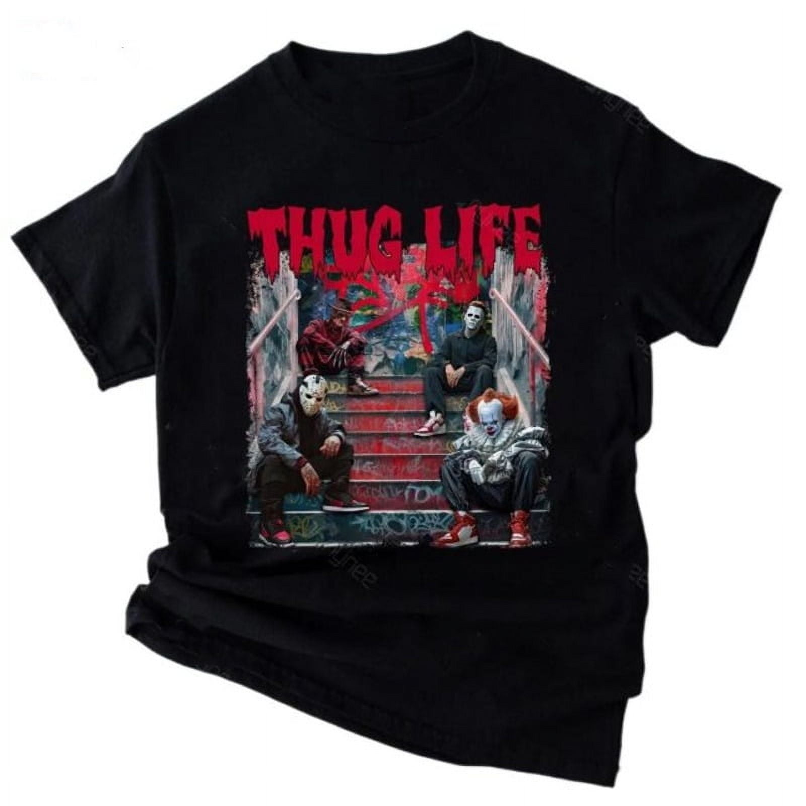 EverAura Thug Life Shirt Mike Jason Voorhees IT Shirt Horror Movie ...