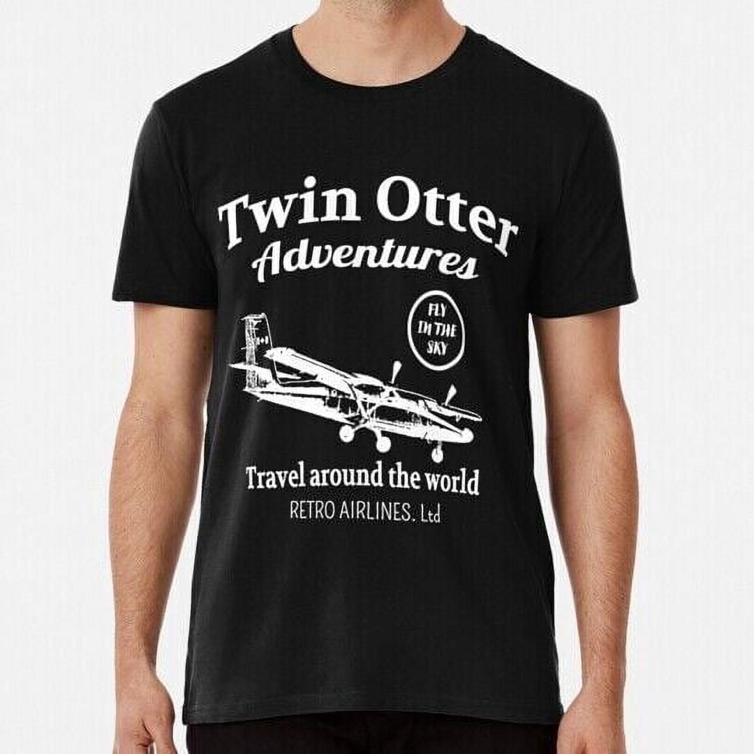 EverAura Twin Otter Adventures S to 5XL Made in the USA T-Shirt ...