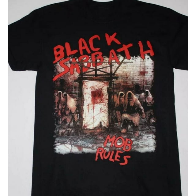 EverAura vtg Mob Rules Tour 1981 Black Sabbath Shirt Classic Black Uni ...