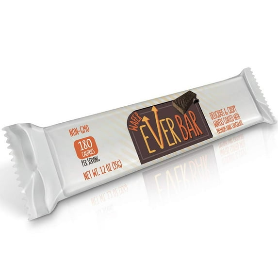 EverBar - Dark Chocolate Wafer Bars, 24 Count | Non-GMO, On the Go ...