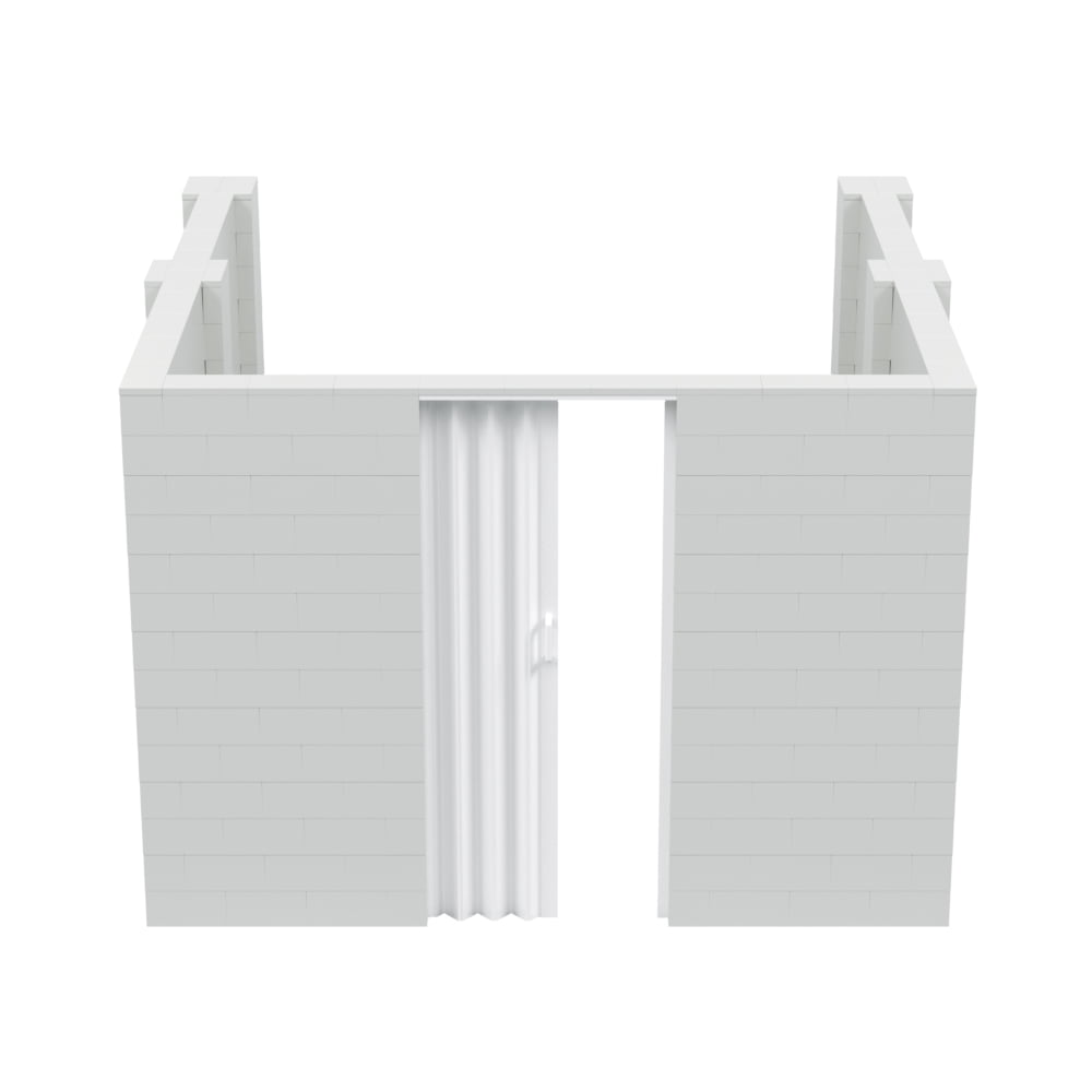 EverBlock 10’ x 10’ x 7’ U-Shaped Room Kit | 3’ x 7’ Doorway | Modular ...