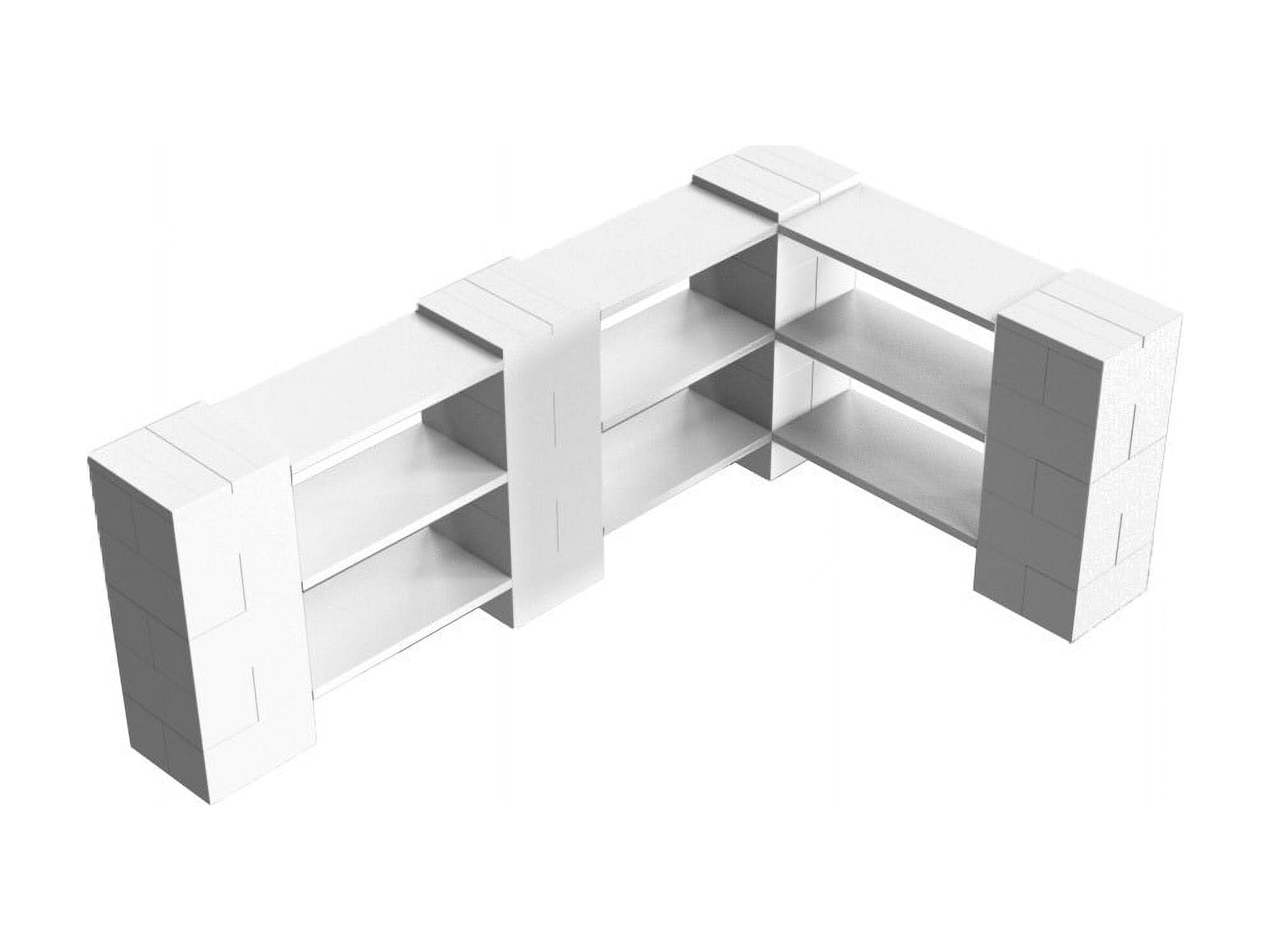 EverBlock 3 Level Double Corner Shelving Kit A | For Office or ...