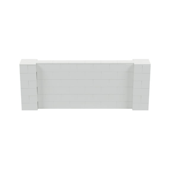 EverBlock 8’ x 3’ Pony Wall Kit | Modular Building Blocks | Wall System ...