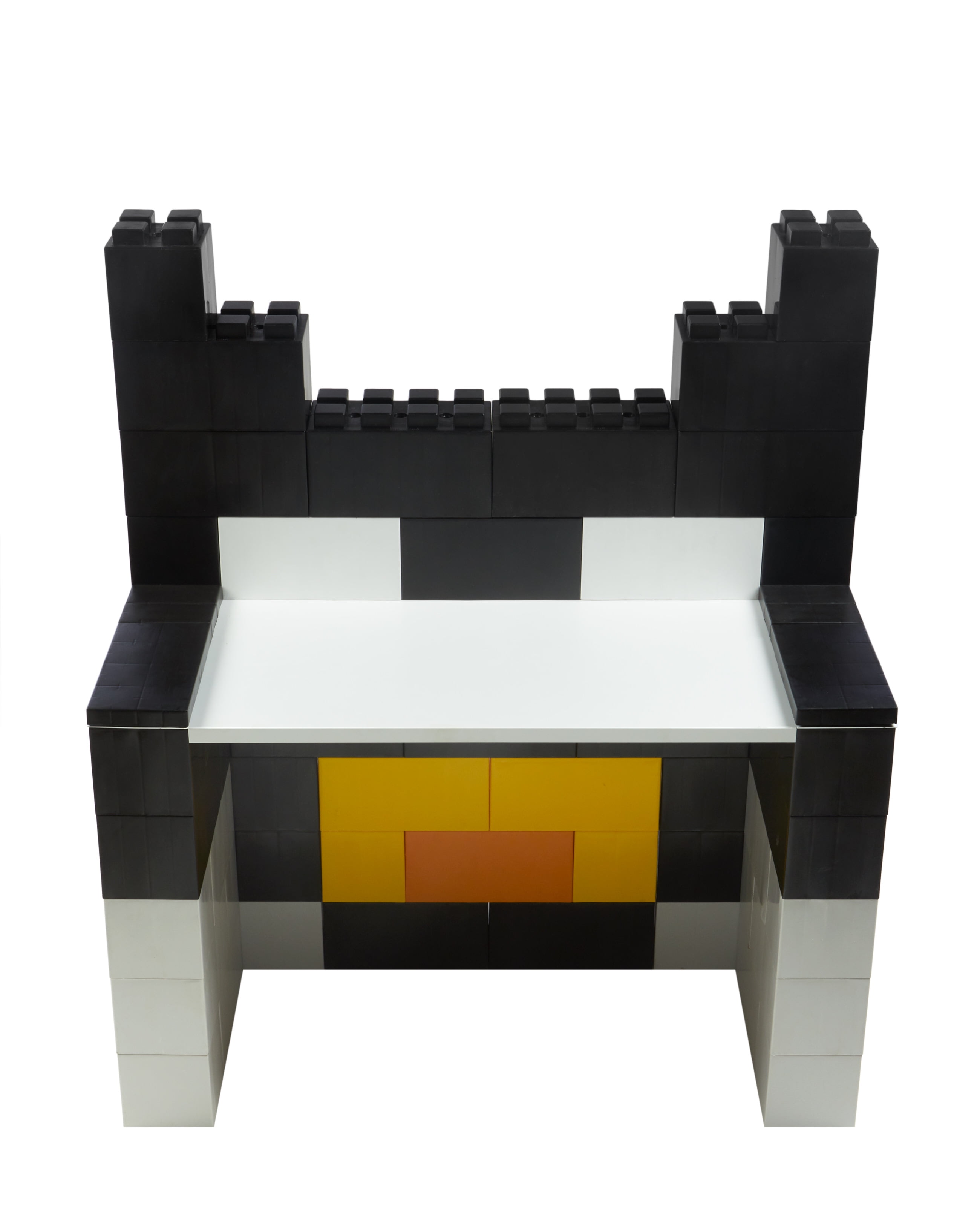 EverBlock Batman Superhero Desk Kit with Stool | 48”L x 24”W x 54”H | Modular Building Blocks ...