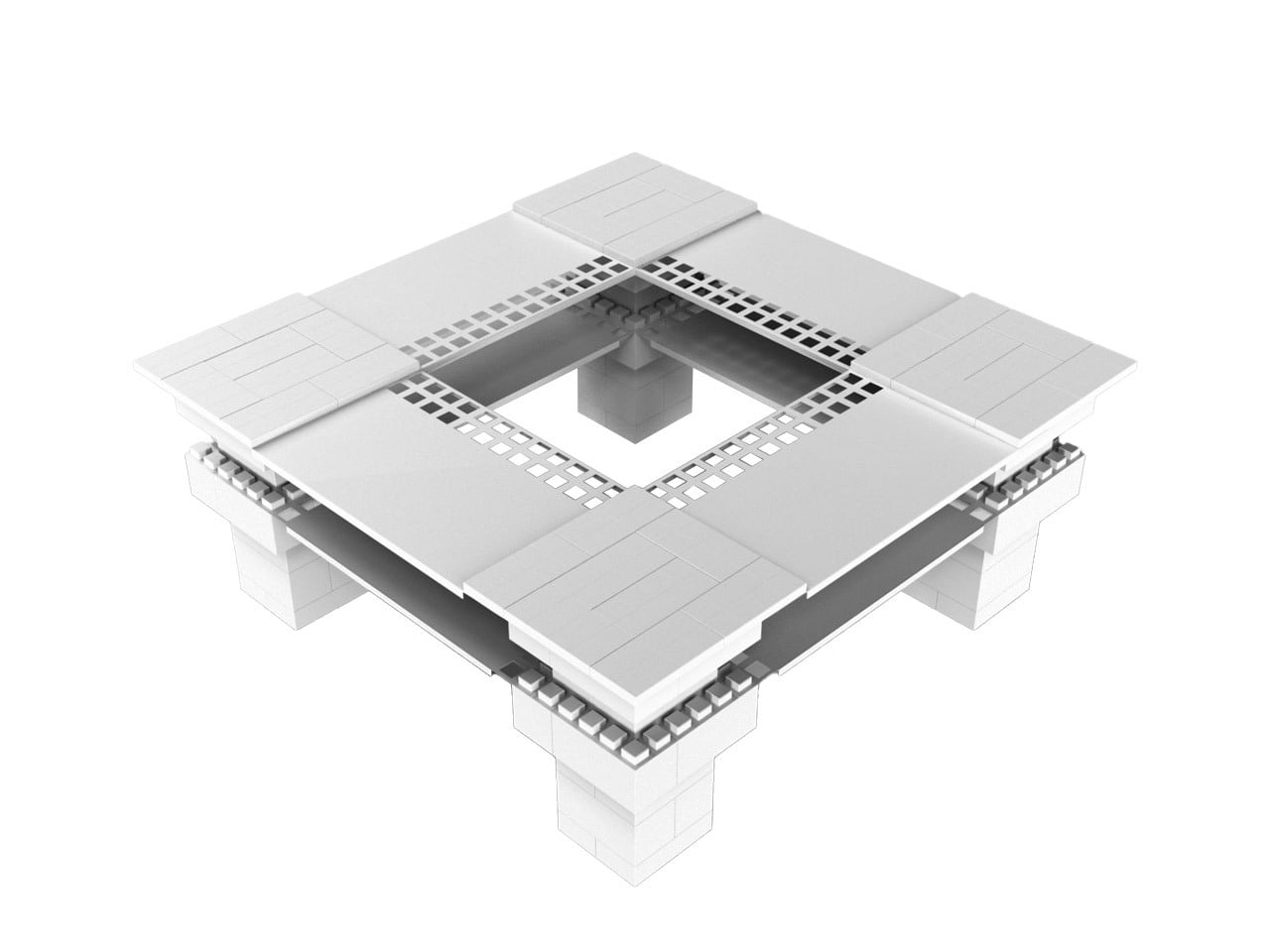 EverBlock Elaborate Catering Station Kit | 6’ 6” x 6’ 6” x 4’ 7 ...