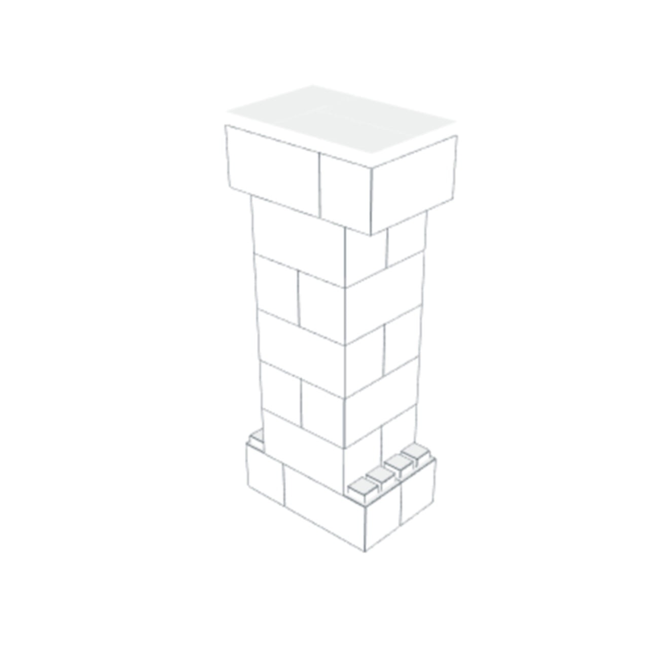 EverBlock Lectern Kit, 43” H x 18” W | For Podiums, Pulpits, Stands ...