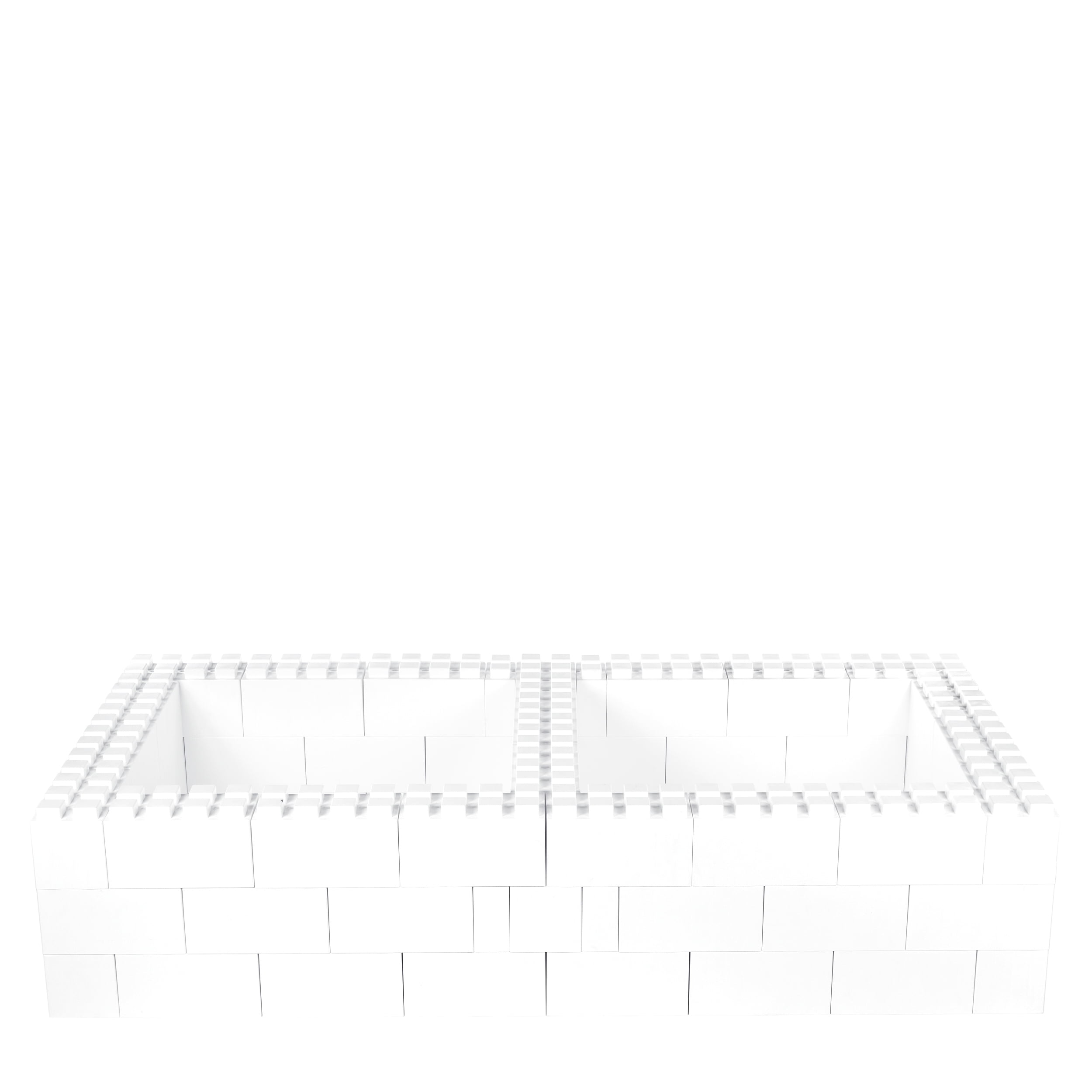 EverBlock Twin Bed Frame Kit | 3’ 6" x 7’ x 1’ 7” | Modular Beds, Frames & Headboards | Giant ...