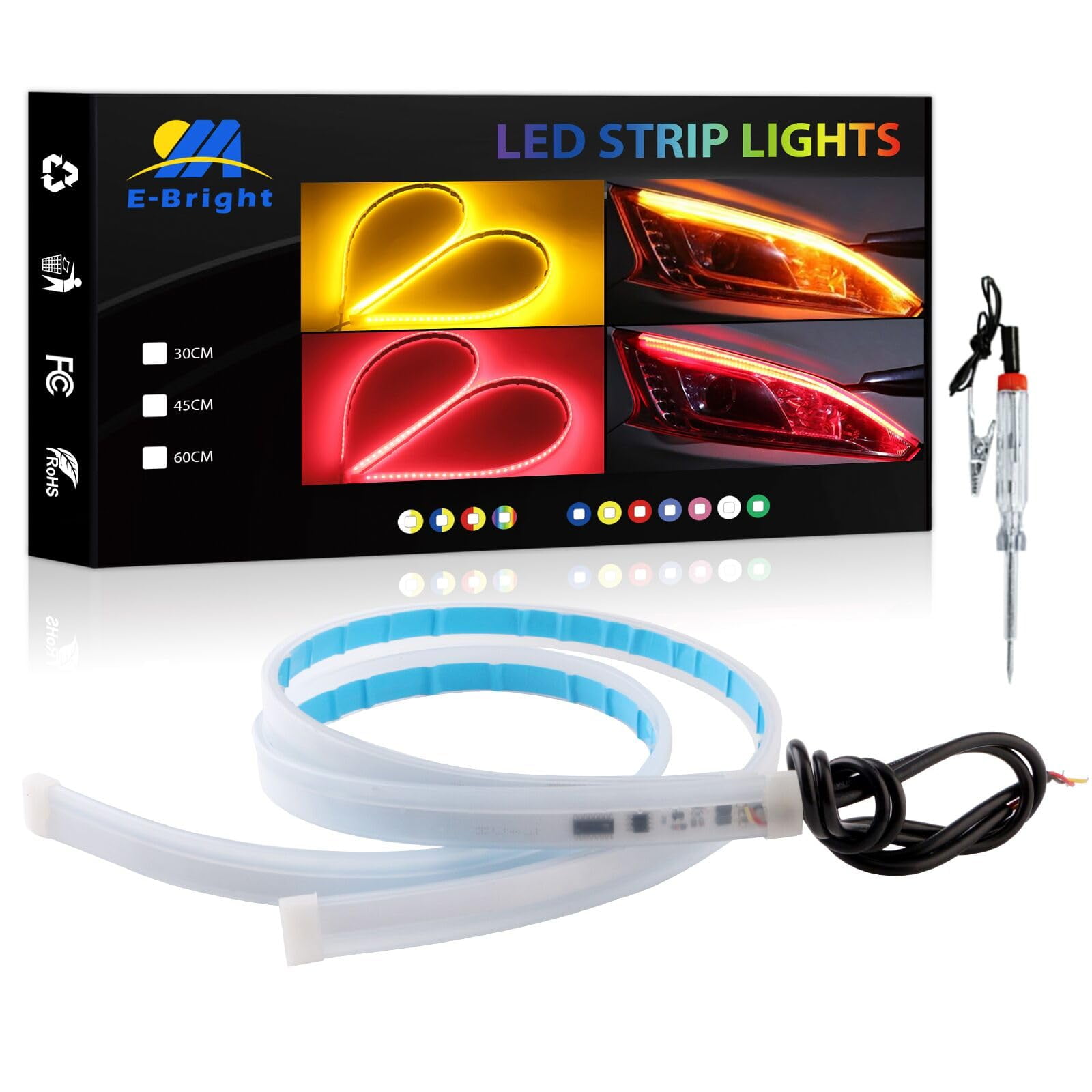 EverBright DRL Led Strip OIF8 Light for Cars, SUV Motorcycle Daytime ...