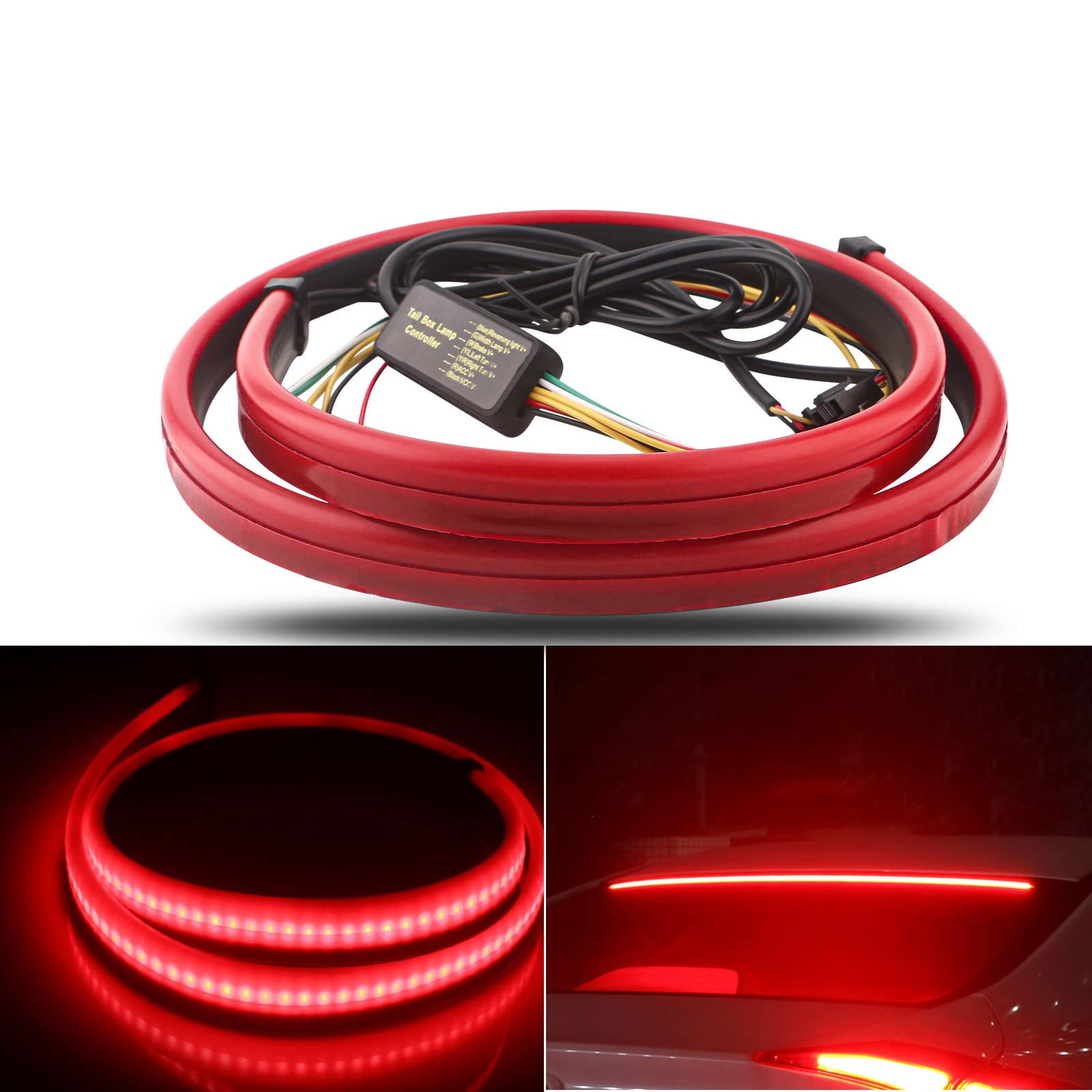EverBrightt LED Brake Light KEF16 Strip Light Third Brake 5 Function ...