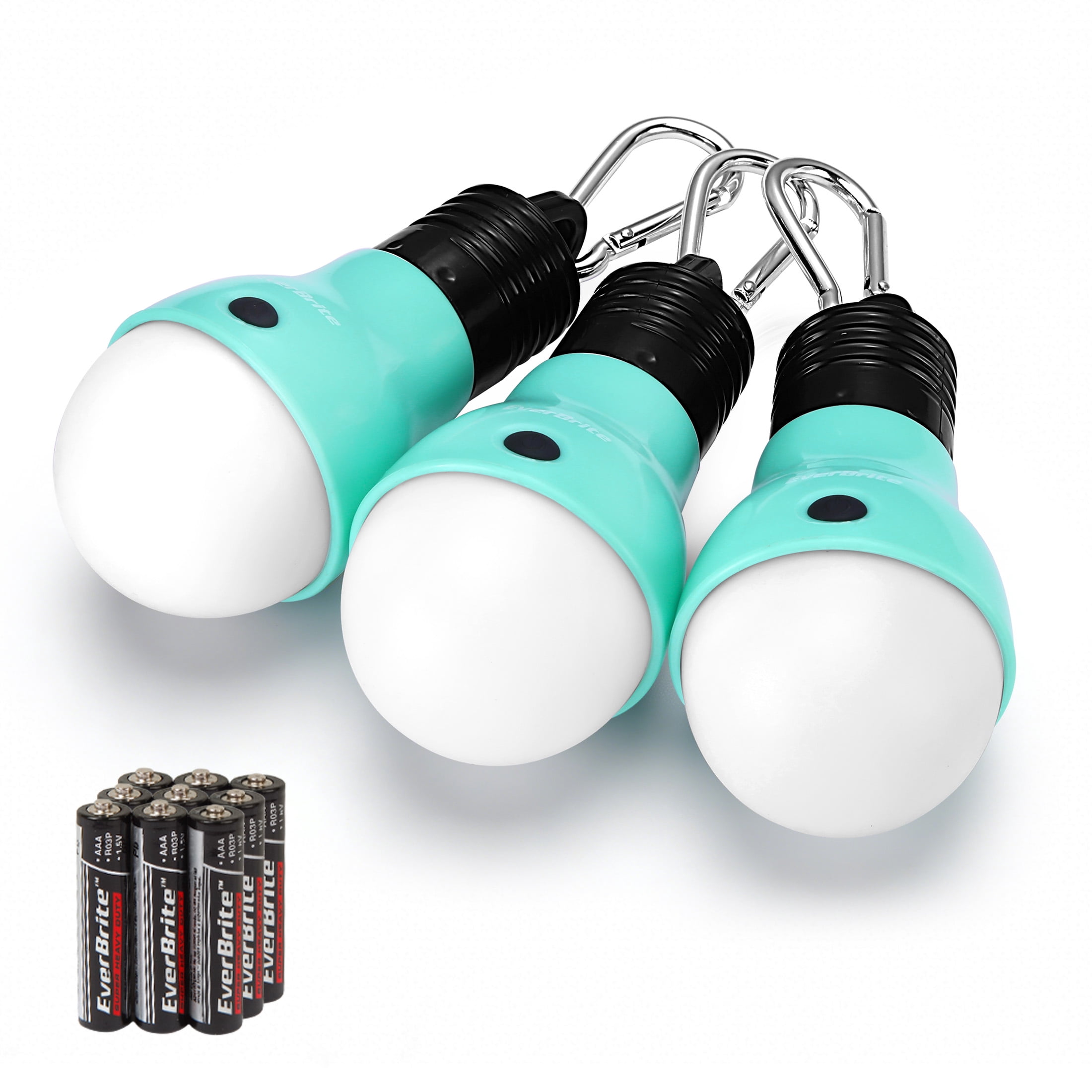 EverBrite Camping Light 3 Pack, LED Bulb with 3 Modes Portable ...