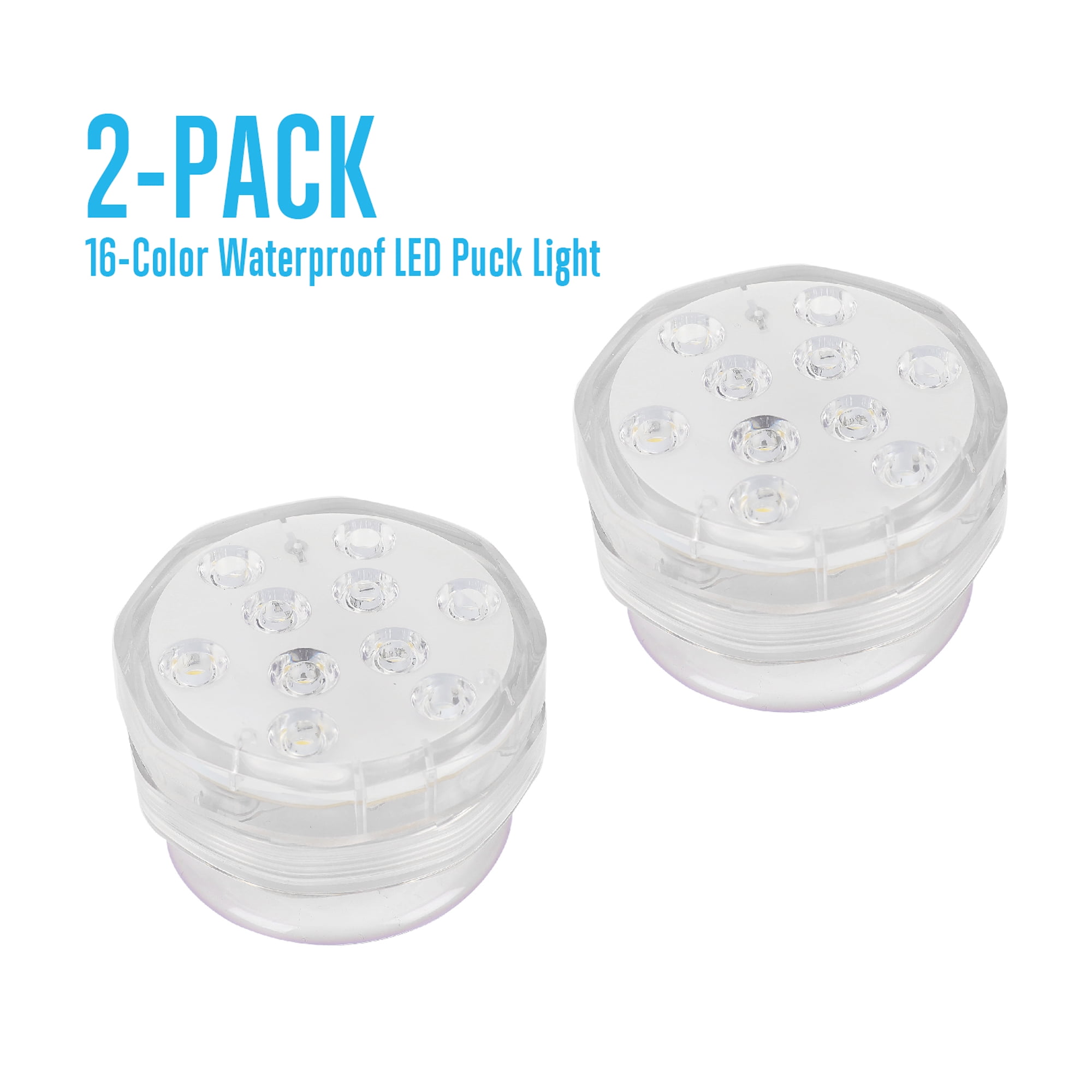 EverBrite 50 Lumens LED Color Changing Waterproof Puck Light with ...