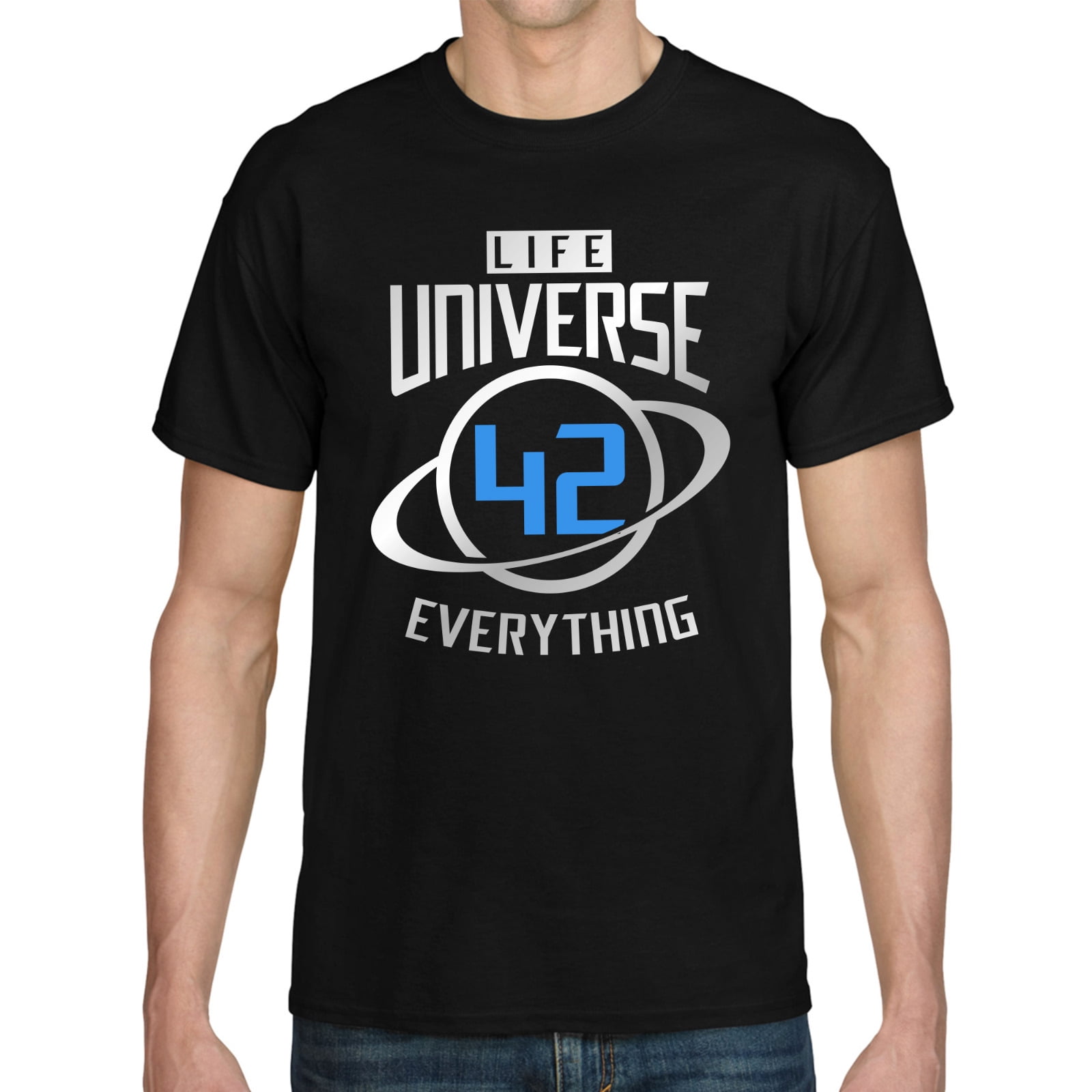 EverFind 42 Answer Life Universe Everything Hitchhiker Galaxy Sayings Geek Nerd T-Shirt ...