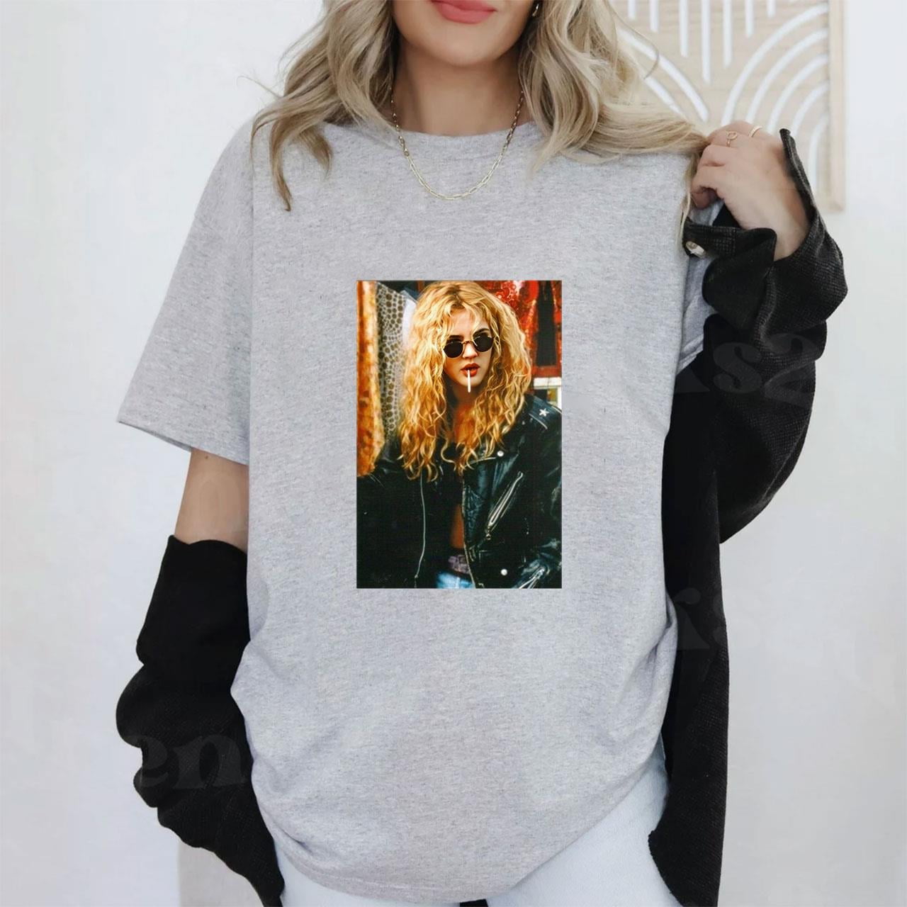EverFind 90S Hot Actress Drew Barrymore Unisex Vintage T-Shirt, Cute ...