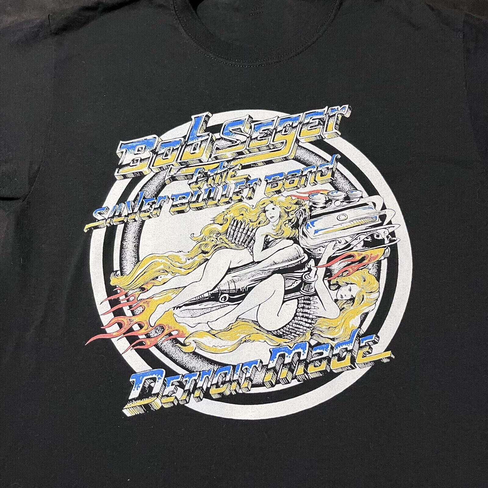 EverFind Bob Seger The Silver Bullet Band USA Tour T-Shirt Black Uni S ...