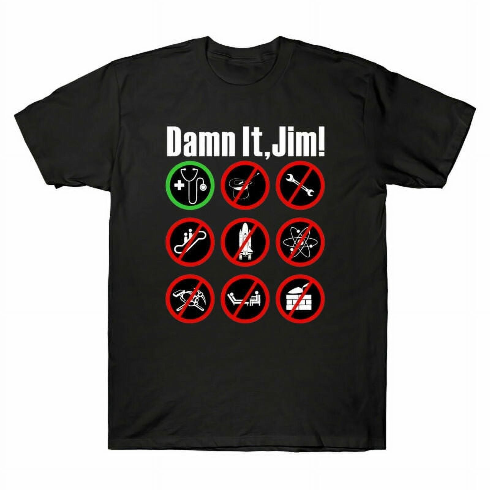 EverFind Damn It Jim I'm A Doctor Funny Comedy Retro Tee Men's Cotton T ...
