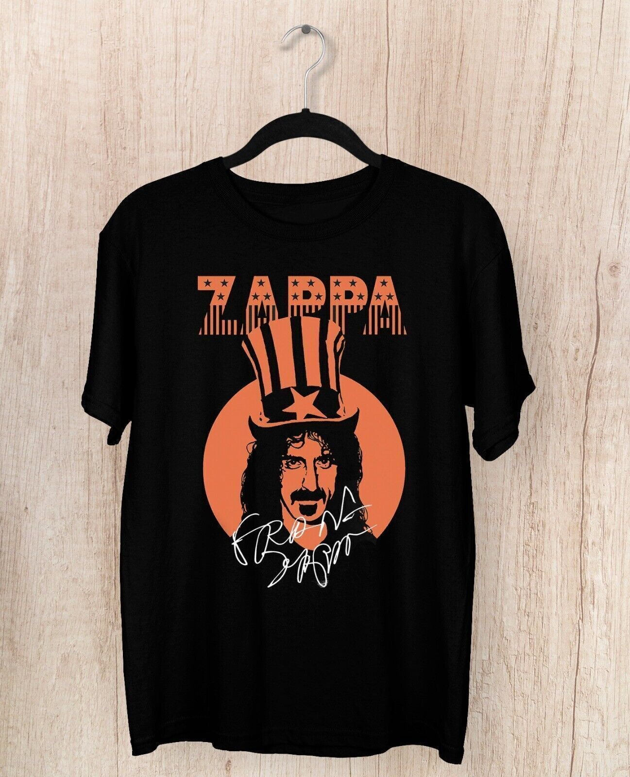 EverFind Frank Zappa signed T-shirt Black Cotton Uni Tee All Size S-5XL ...
