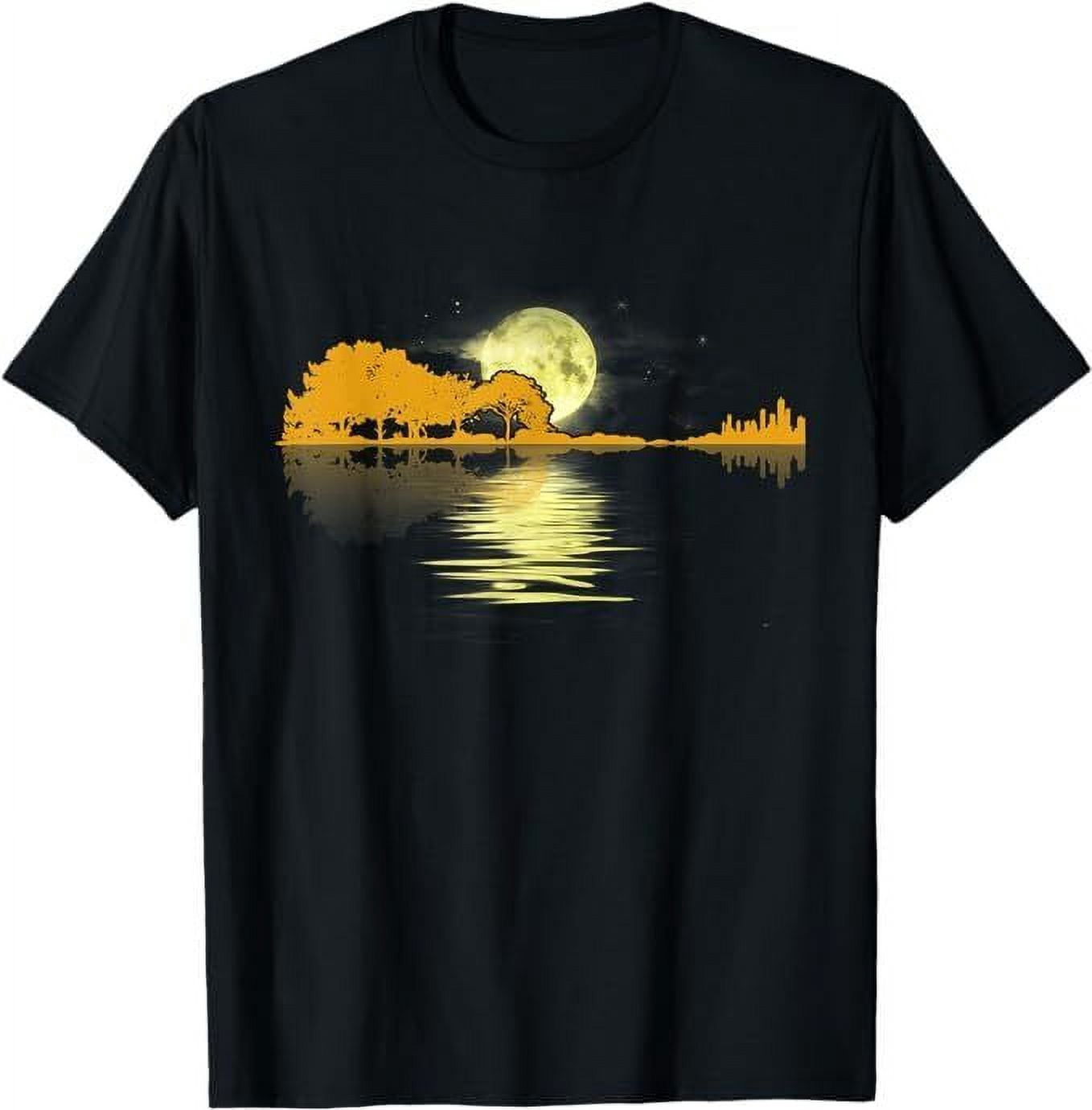 EverFind Guitar Lake Shadow Love Guitar Musician T-Shirt Size S to 5XL ...