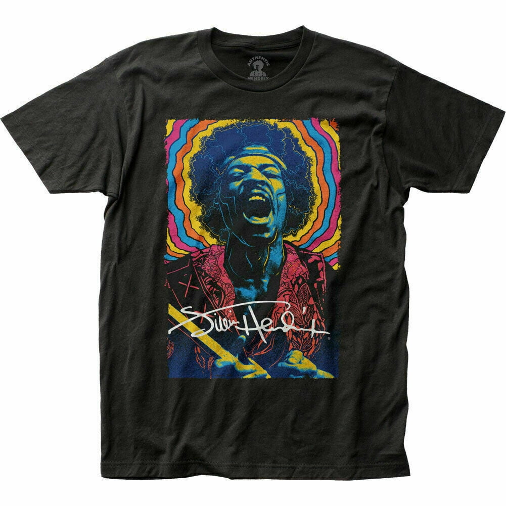 EverFind Jimi Hendrix Rainbow Drawing T Shirt Mens Licensed Rock N Roll ...