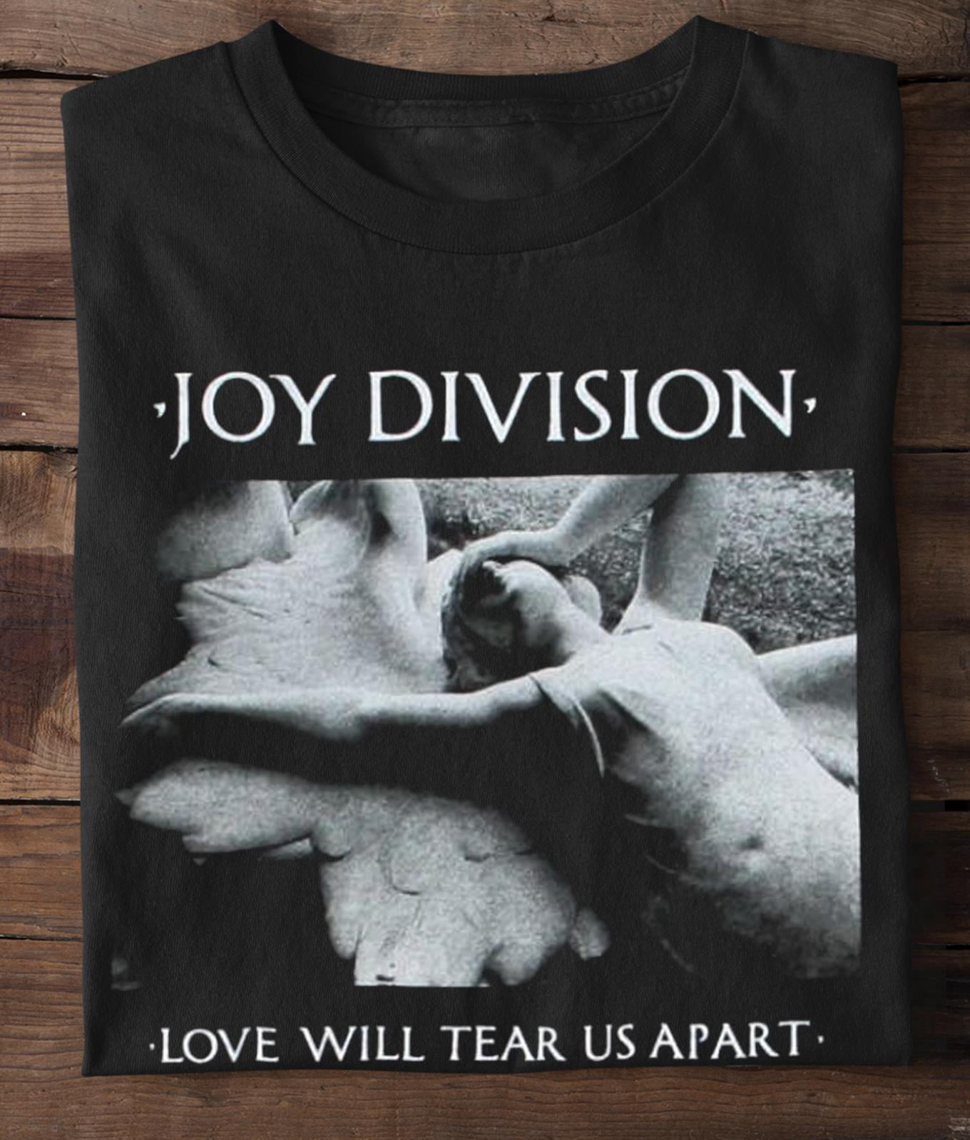 EverFind Joy Division Love Will Tear Us Apart T-Shirt Cotton Black Men ...