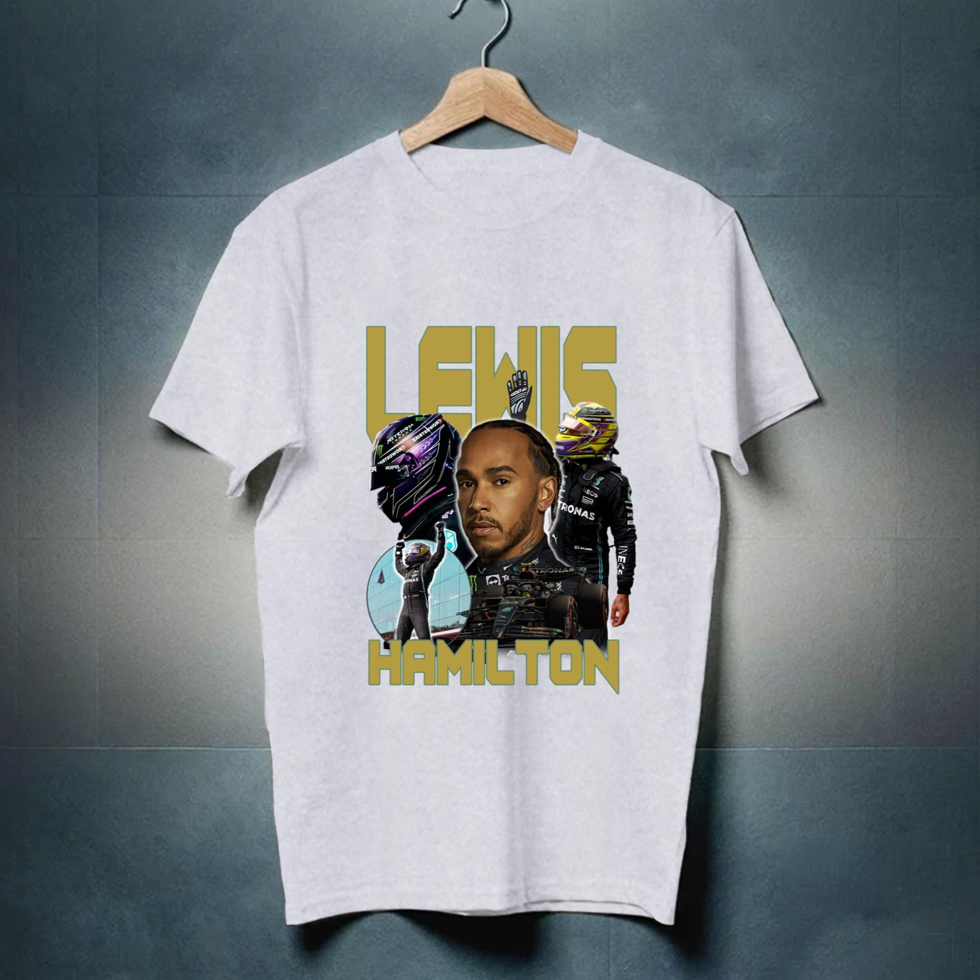 EverFind Lewis Hamilton Shirt - Formula 1 Racing Team Mercedes 90s ...