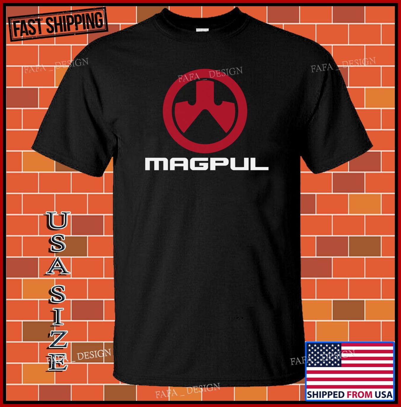 EverFind Magpul Logo Black T-Shirt Size XL - Made in UsaChristmas Gift ...