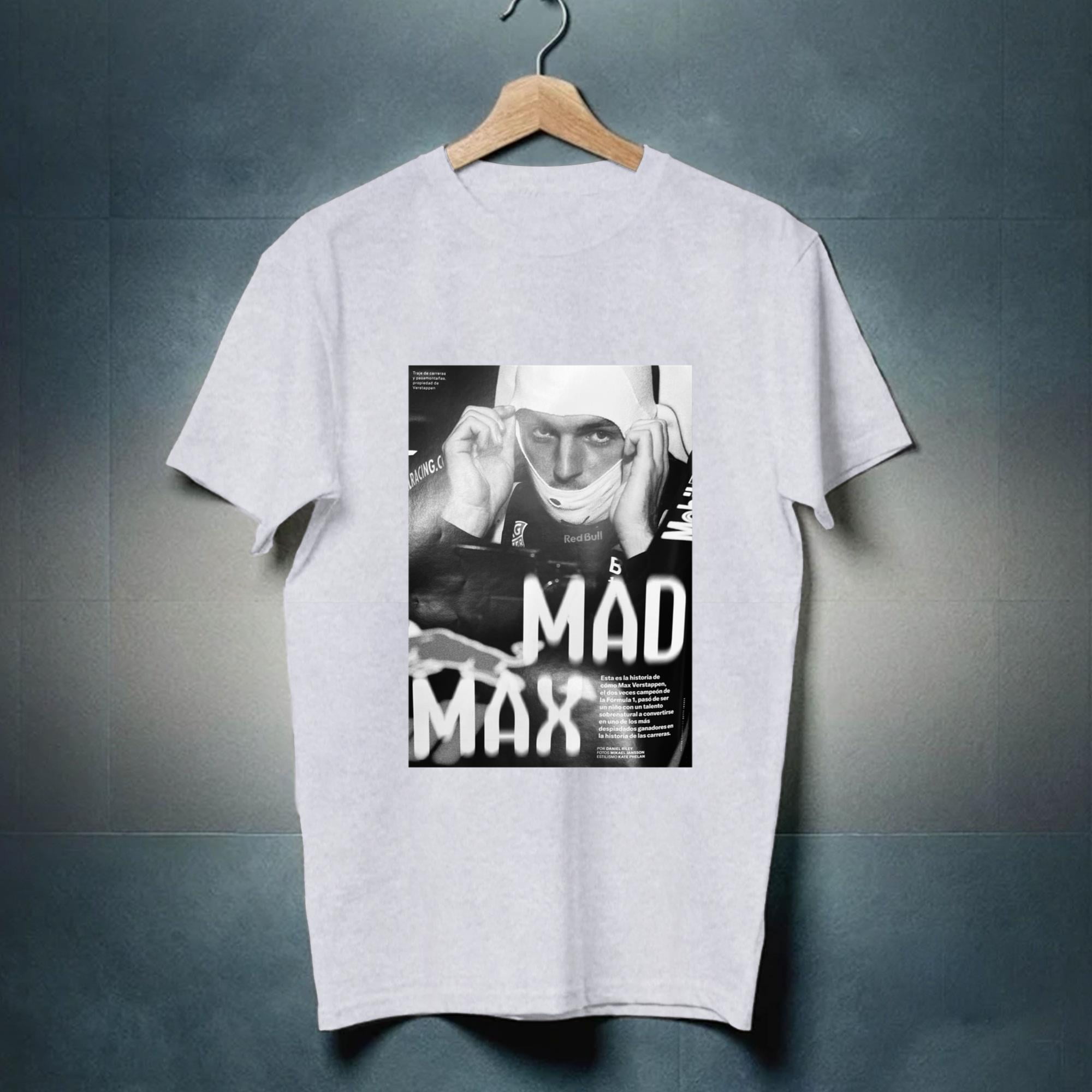 EverFind Max Verstappen Halftone Vintage Style Uni T-Shirt, mad max f1 t-shirt, max verstappen ...