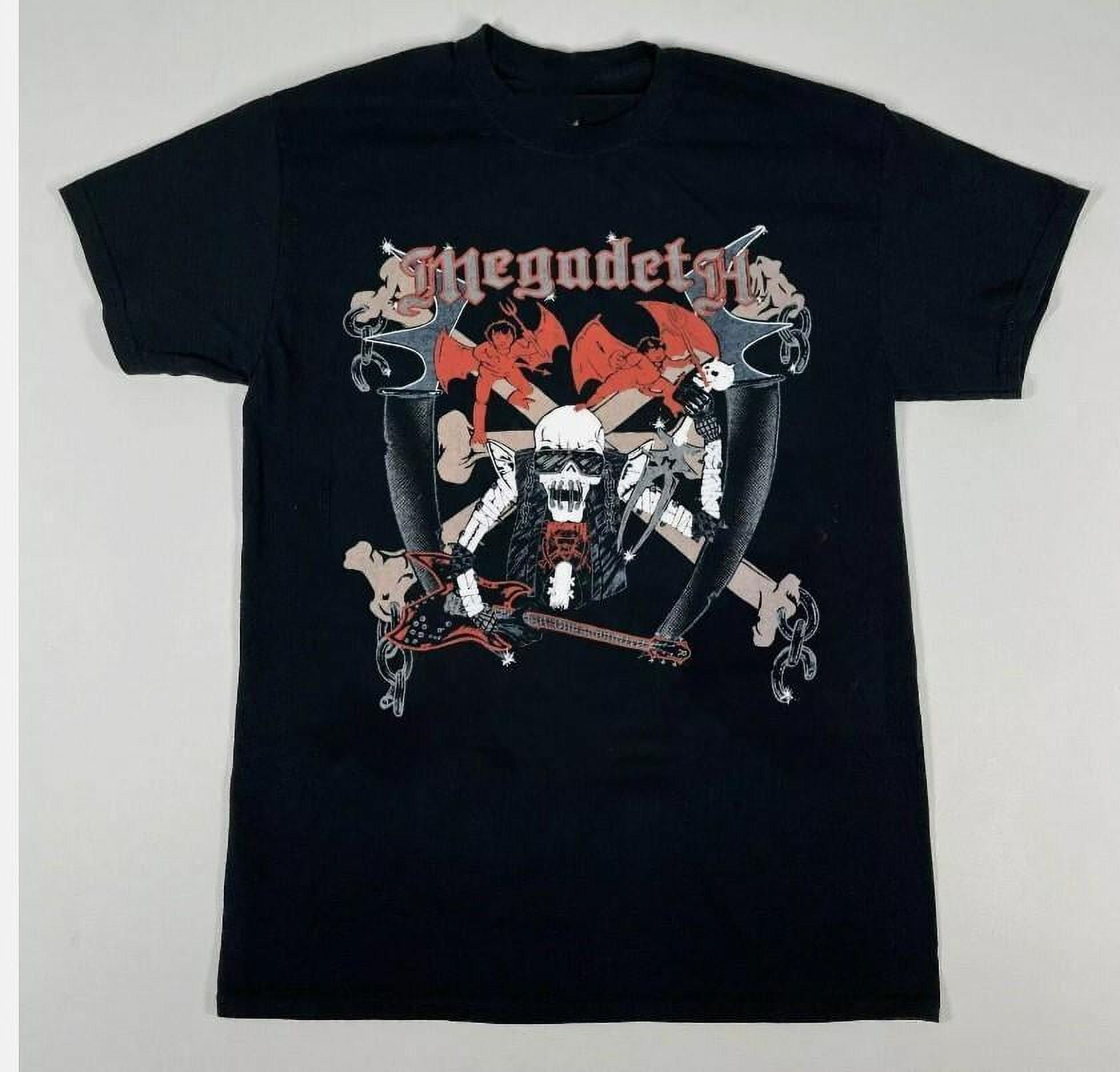 EverFind Megadeth Band Cotton Short Sleeve Black All Size Uni T-Shirt ...