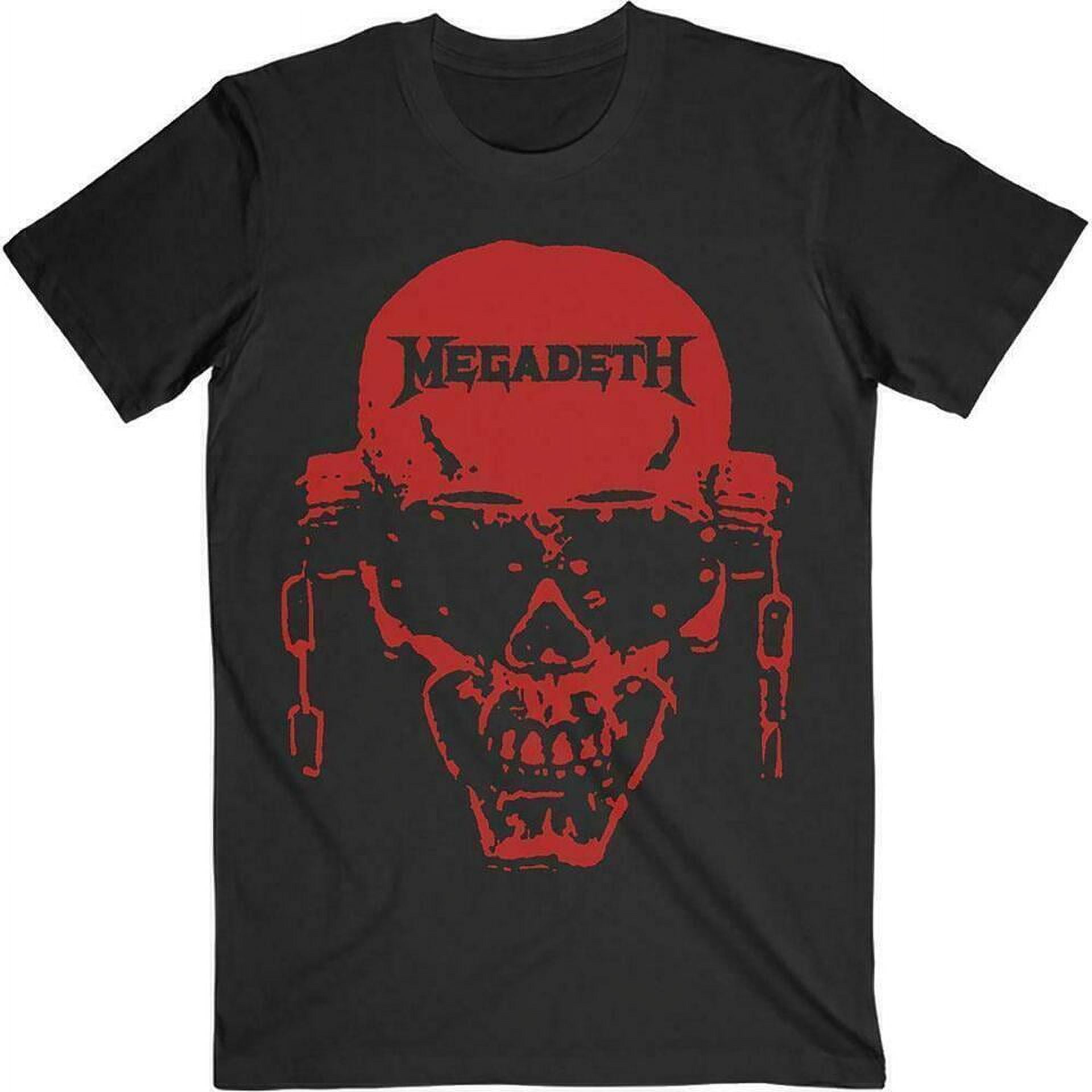 EverFind Megadeth Band Skull Men T-shirt Black Cotton Tee All Sizes S ...